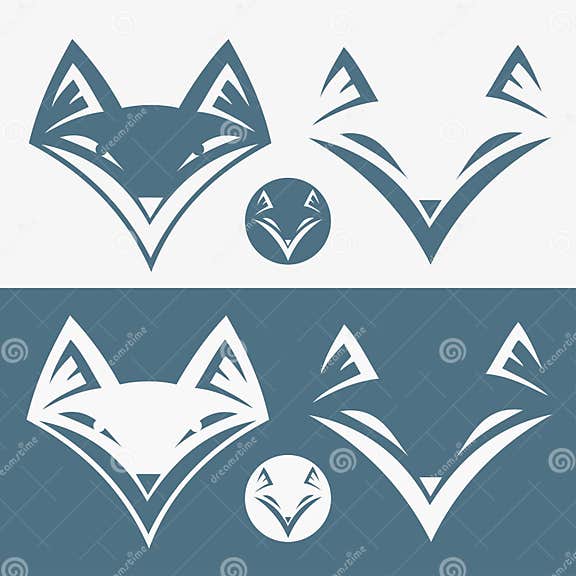 Sinal principal do Fox ilustração do vetor. Ilustração de silhueta ...