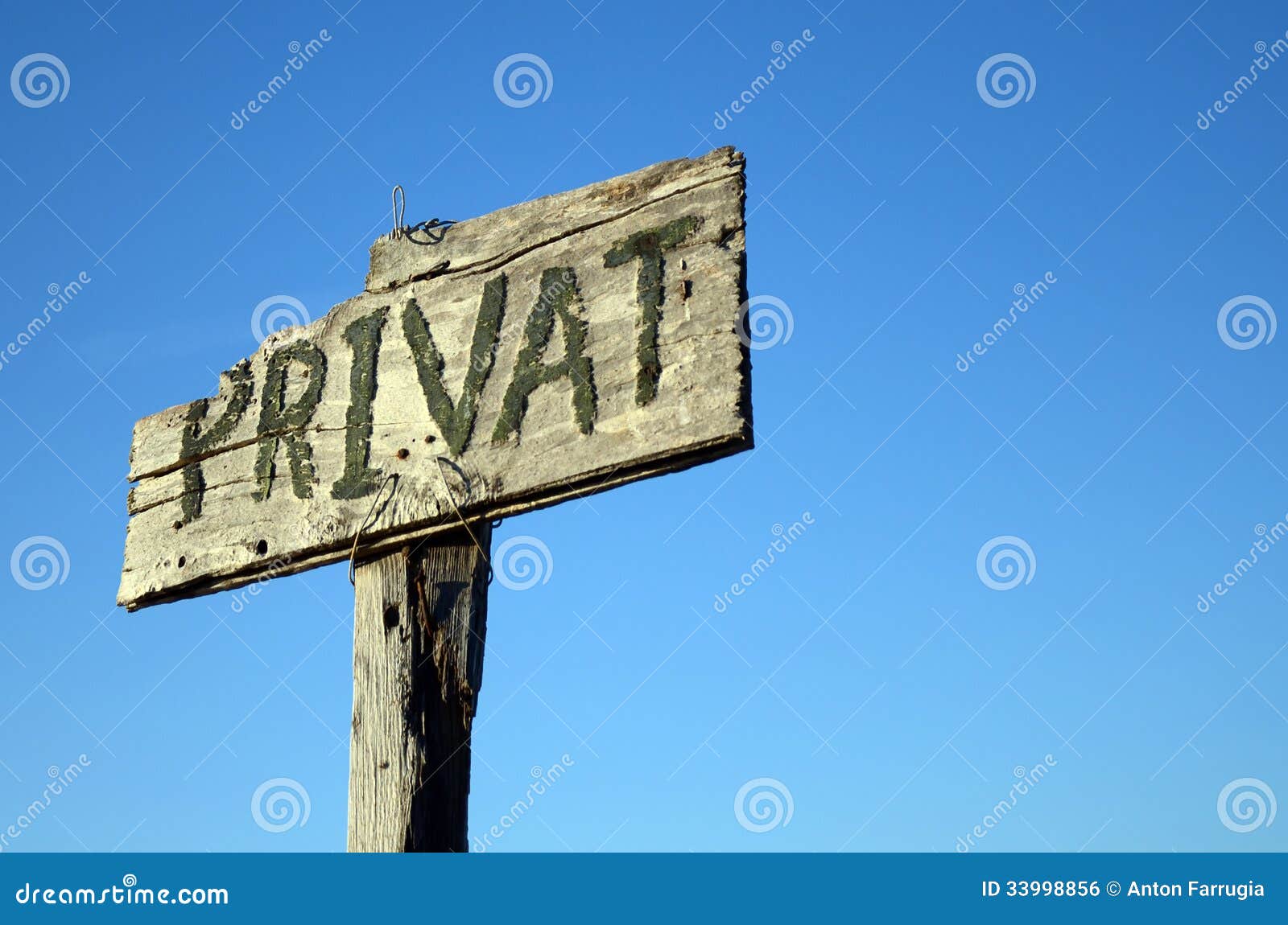 Sinal (privado) de Privat foto de stock. Imagem de confidencial - 33998856