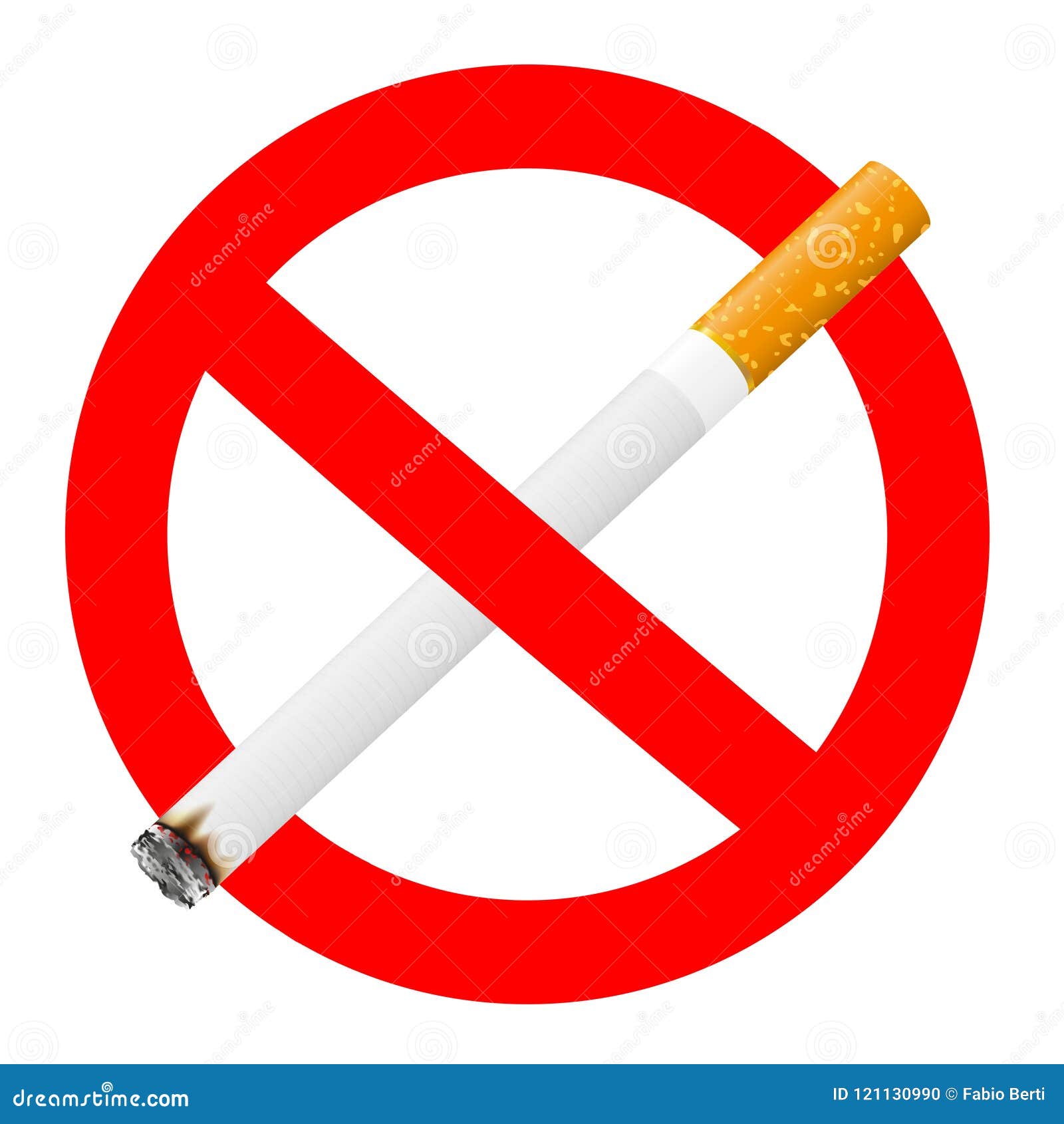 Sinal Proibido Com Um Cigarro Ilustração Stock - Ilustração de cartaz ...