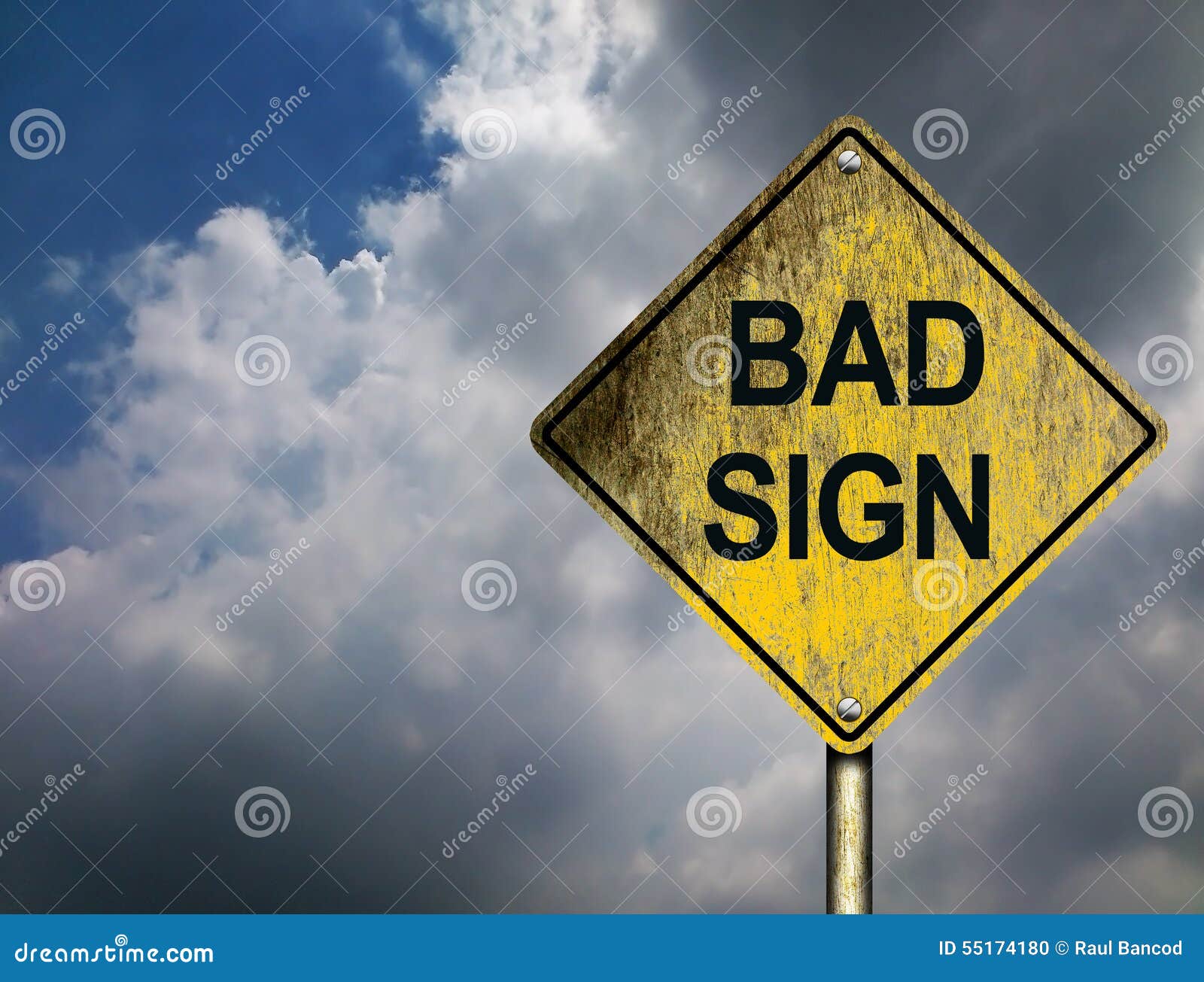Sinal ruim ilustração stock. Ilustração de sinal, aéreo - 55174180