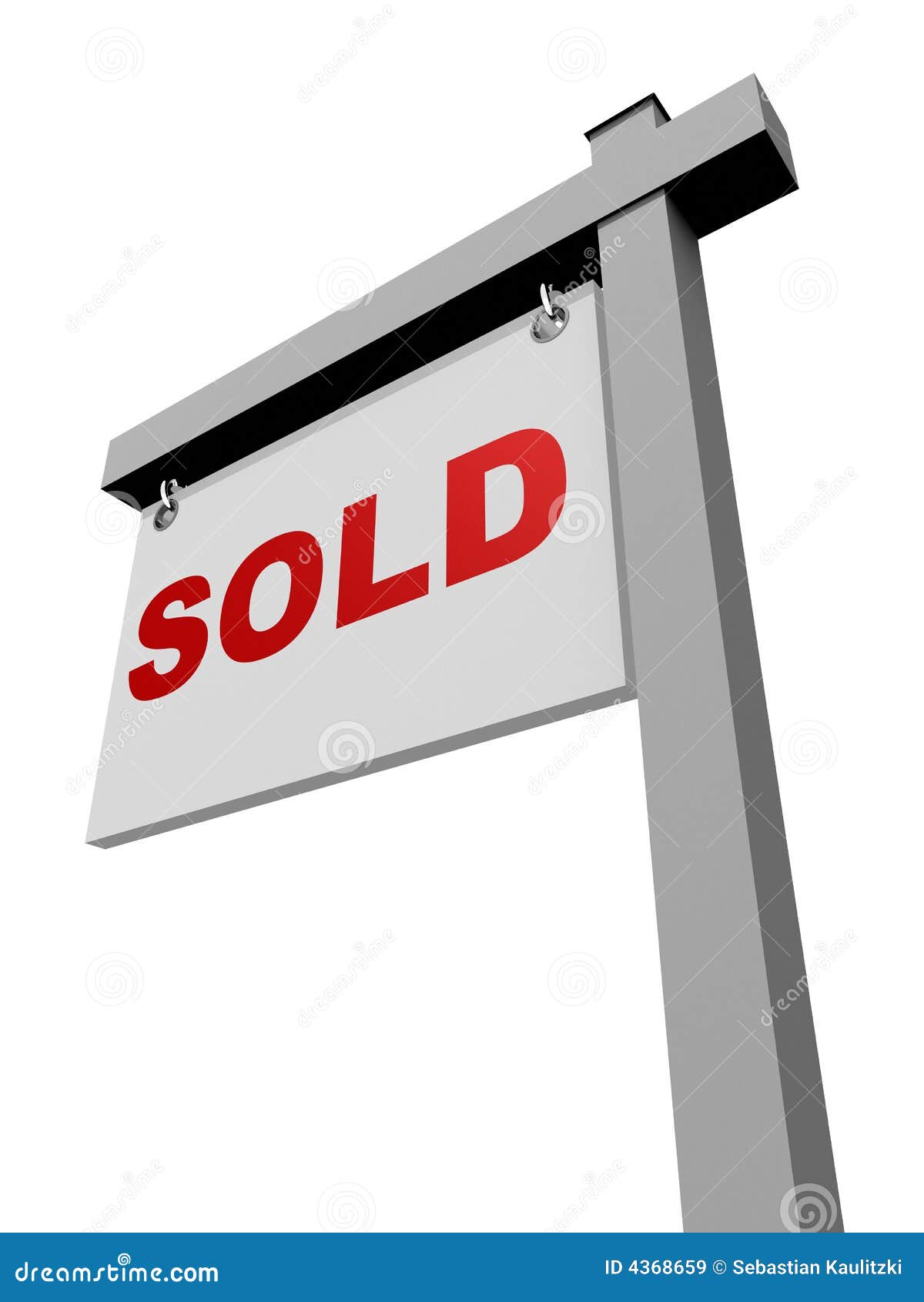 Sinal vendido ilustração stock. Ilustração de vendido - 4368659