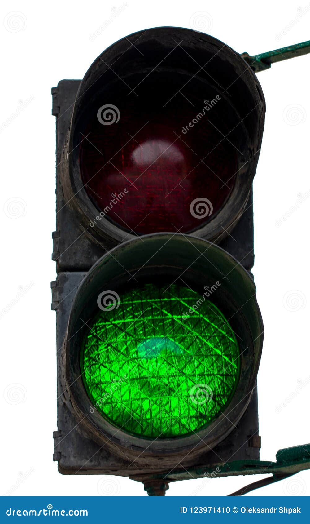 Sinal Verde De Um Sinal No Isolamento Foto de Stock - Imagem de forma ...