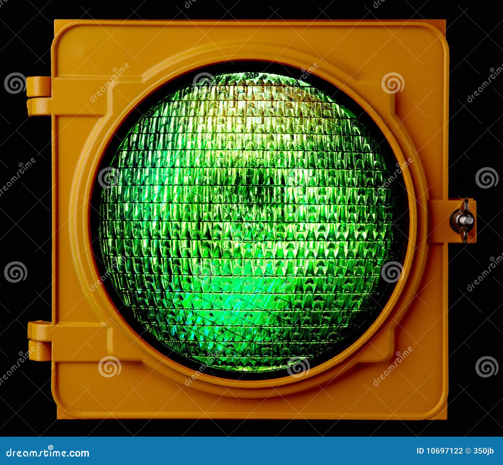 Sinal verde iluminado foto de stock. Imagem de iluminado - 10697122