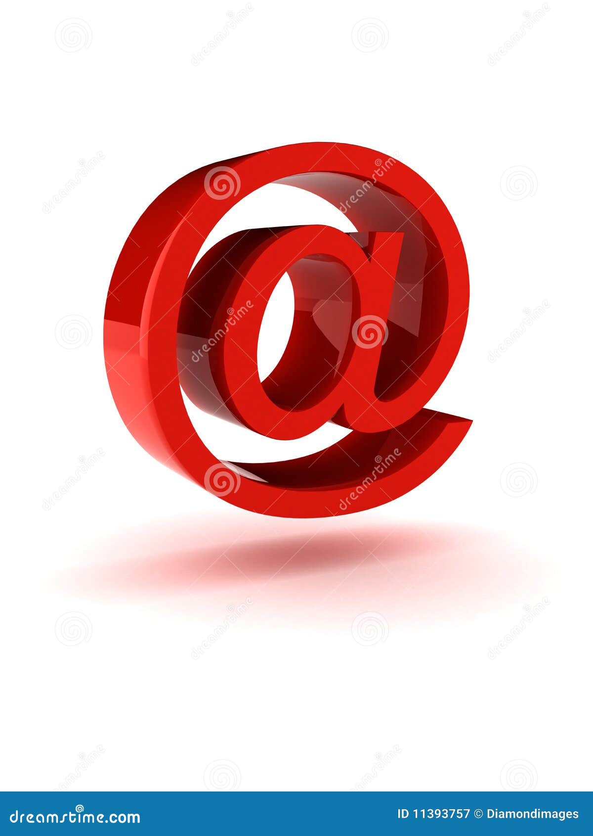 Sinal Vermelho Brilhante Do Email Ilustração Stock - Ilustração de ...