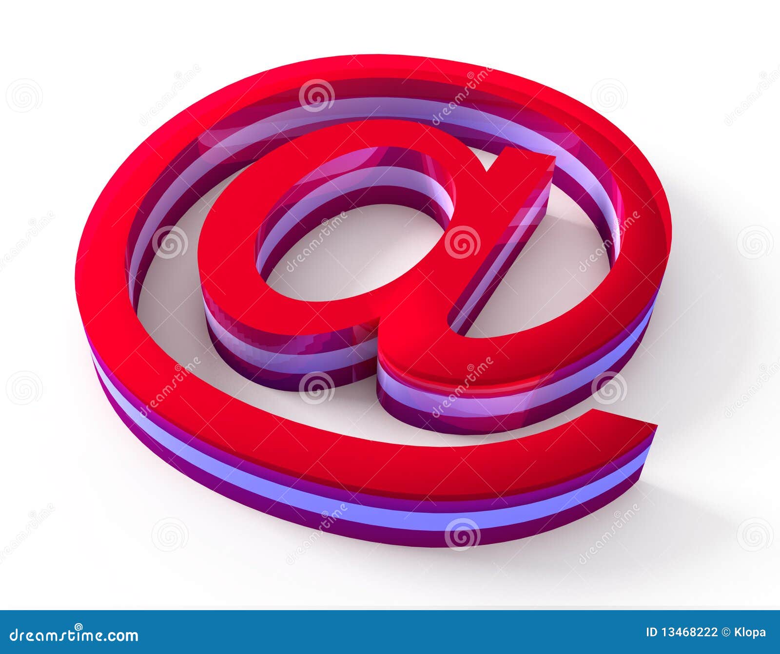 Sinal Vermelho Do Email No Fundo Branco Ilustração Stock - Ilustração ...