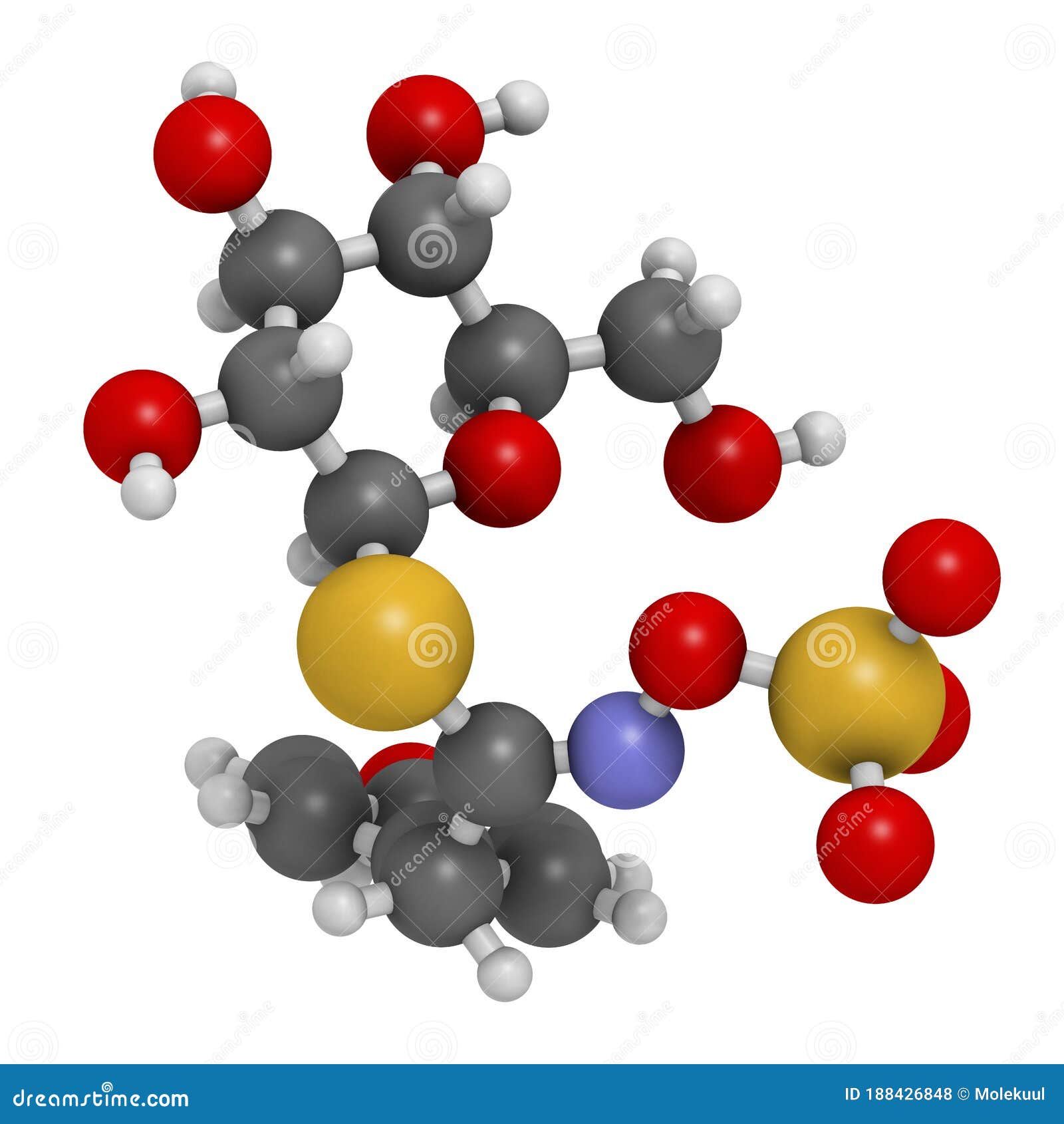 Sinalbin Glucosinolate Molecule. Present in Seeds of White Mustard ...