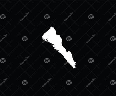 Sinaloa map Mexico state stock vector. Illustration of outline - 186705339