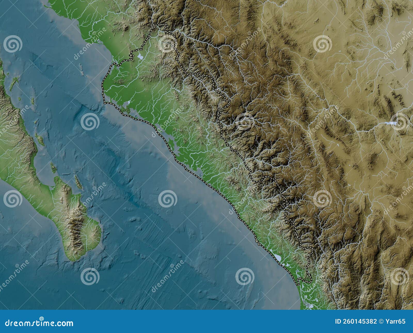 Sinaloa, Mexico. Wiki. No Legend Stock Illustration - Illustration of ...