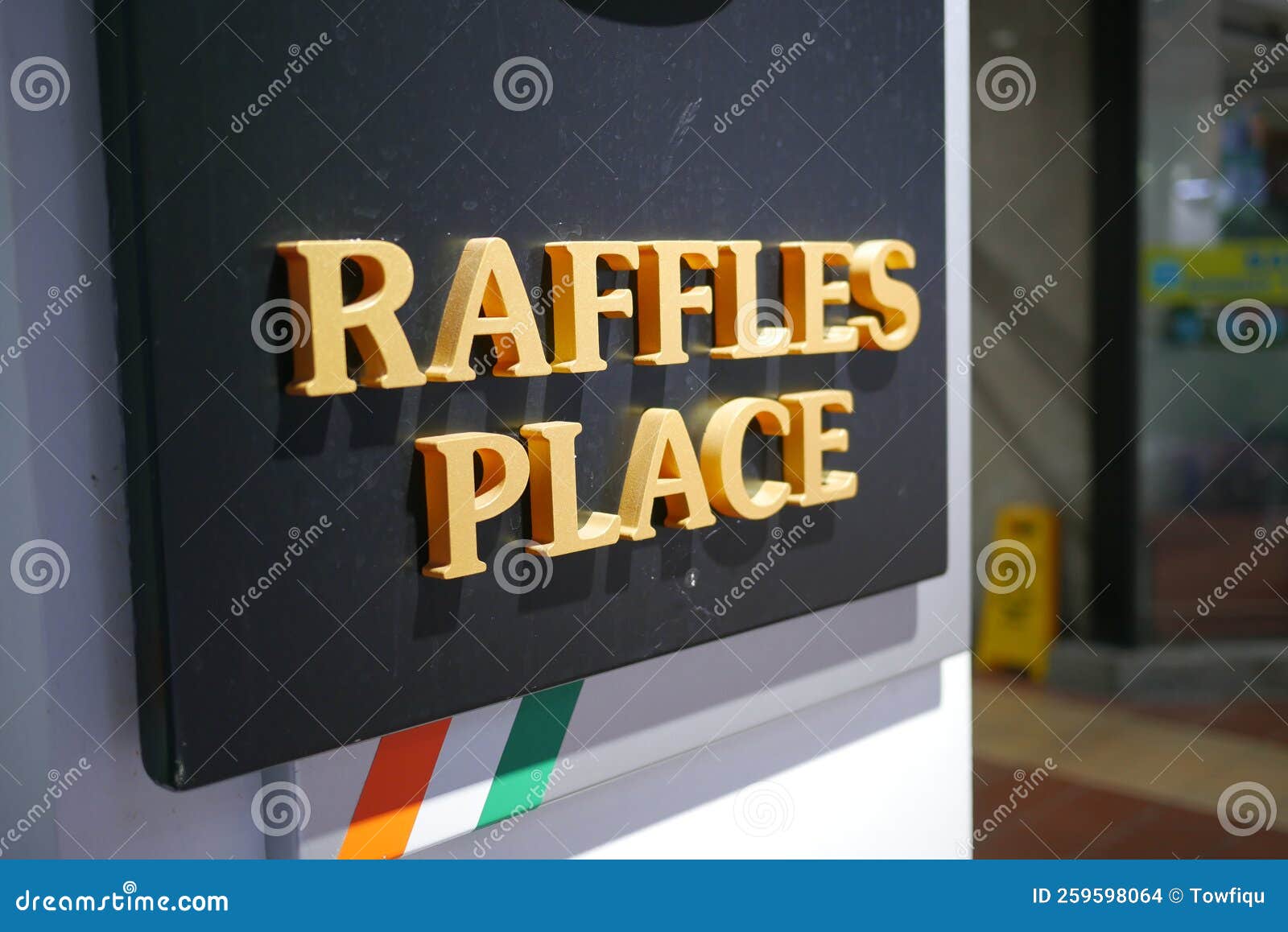 Sinapore Raffles Place 22 De Junio De 2022 Raffles Place Sign and ...