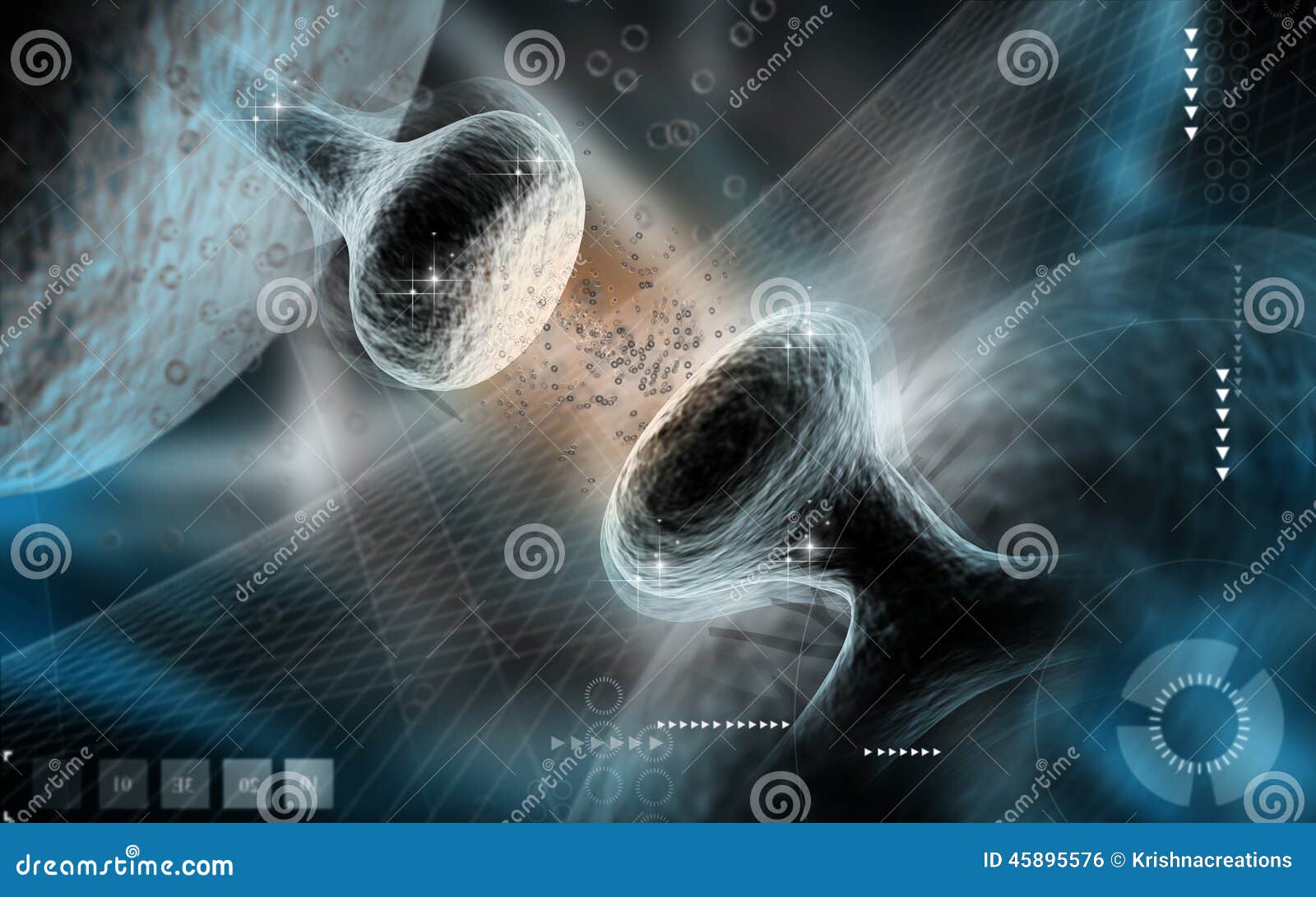 Sinapsi illustrazione di stock. Illustrazione di immaginazione - 45895576