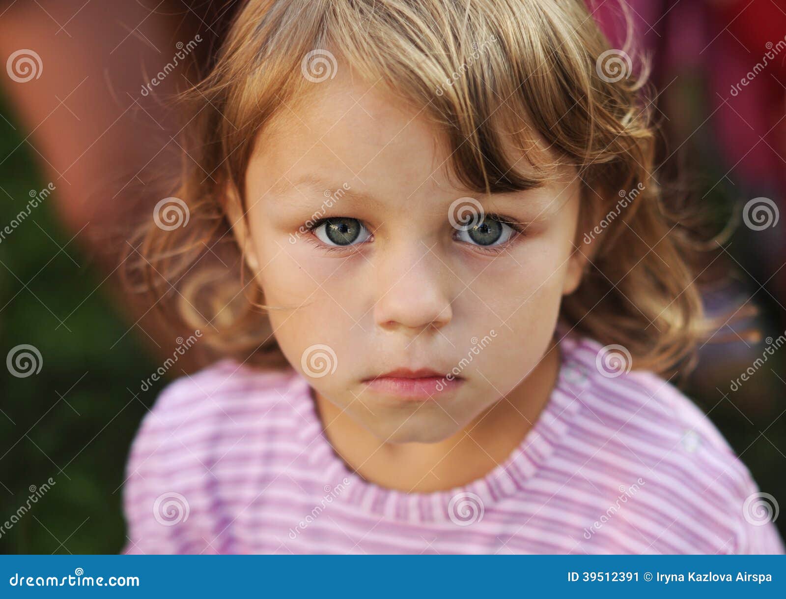Sincere look of the child stock image. Image of focus - 39512391