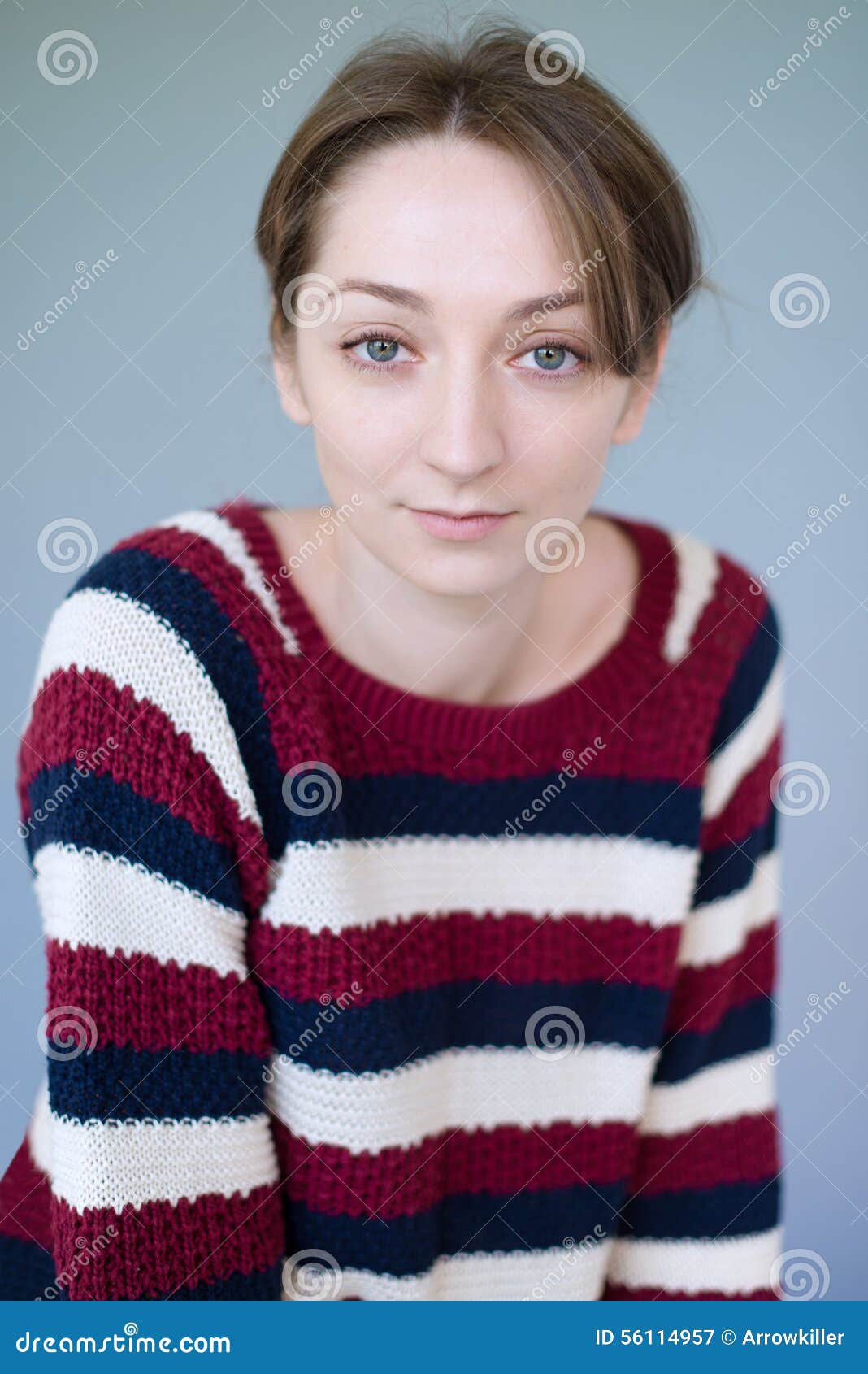 Sincere stock image. Image of facial, blue, flirting - 56114957