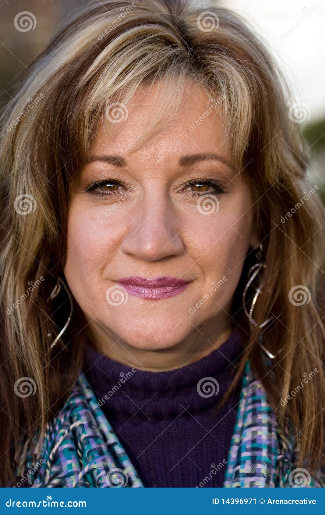 Sincere Smiling Woman stock image. Image of asking, model - 14396971