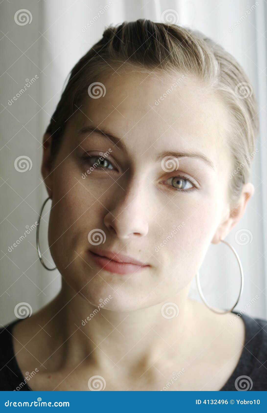 Sincere Woman s Face stock photo. Image of mark, look - 4132496