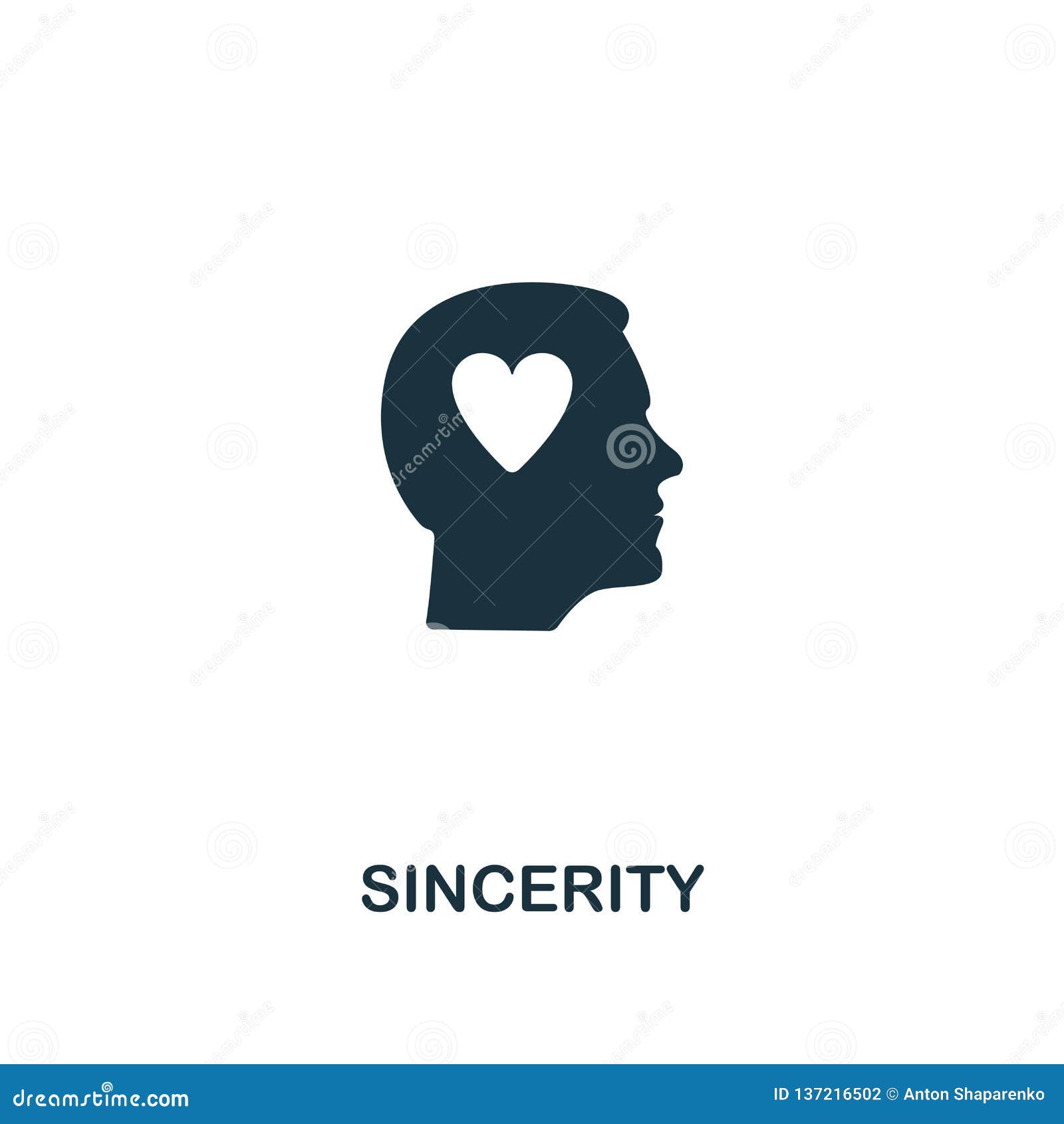 Sincerity Icon. Premium Style Design from Influencer Icon Collection ...