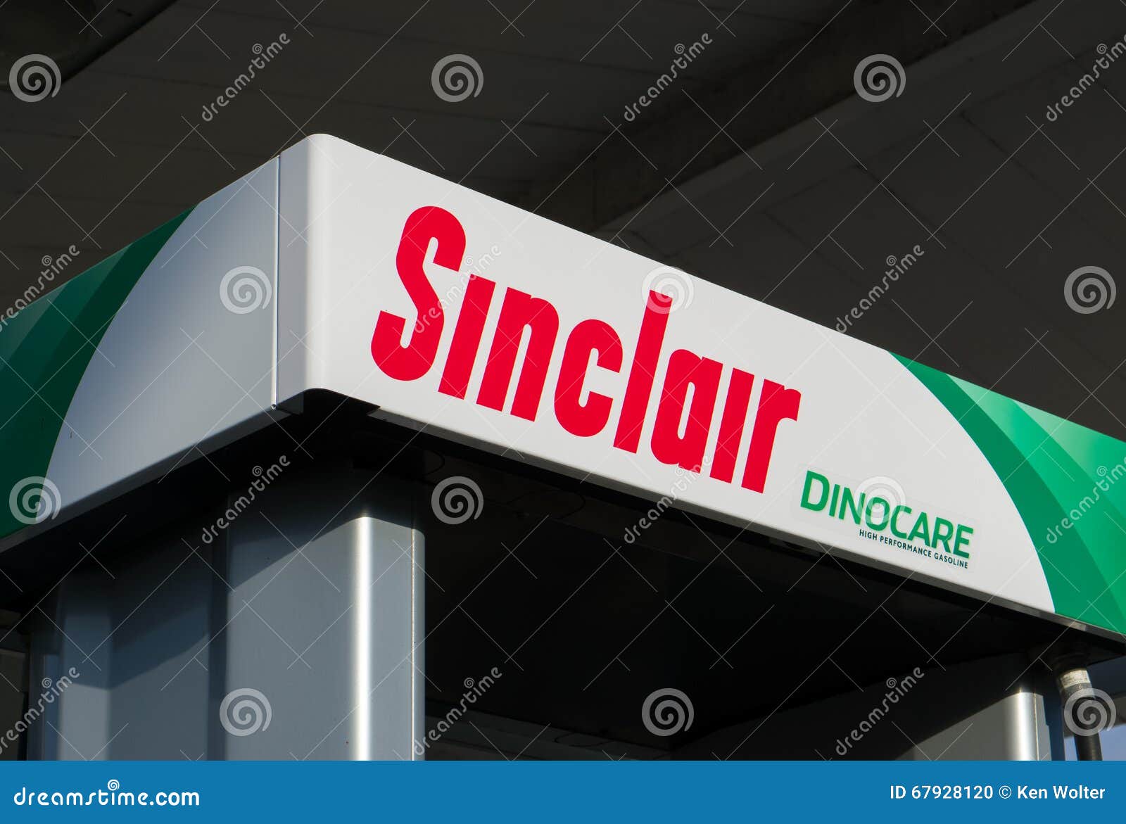 Sinclair Gas Station Pump Y Logotipo Imagen editorial - Imagen de ...