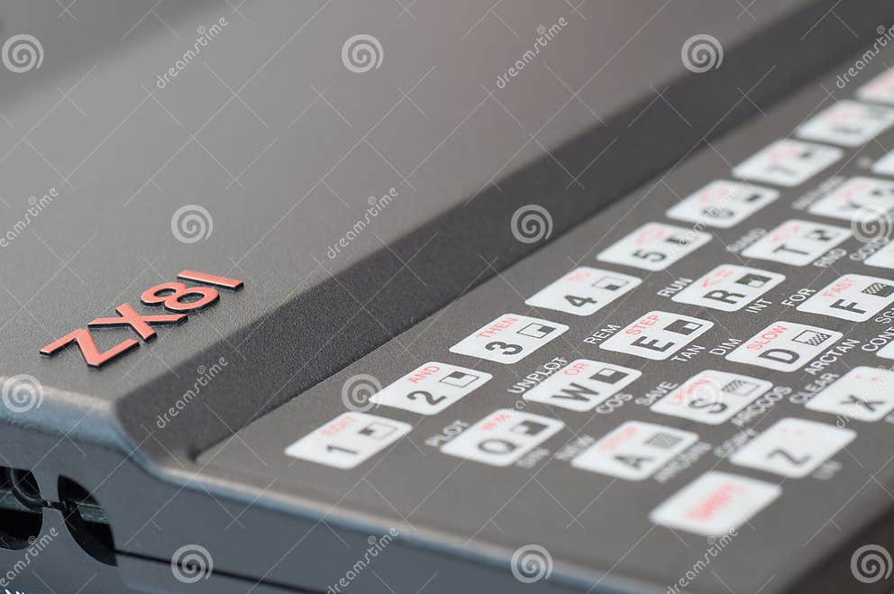 Sinclair ZX81 computer editorial photography. Image of console - 17592832