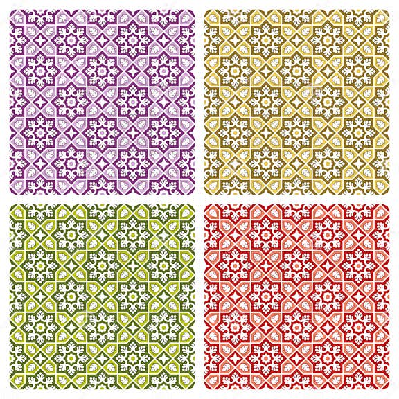 Sindhi Geometric Pattern Vector Stock Vector - Illustration of colour ...