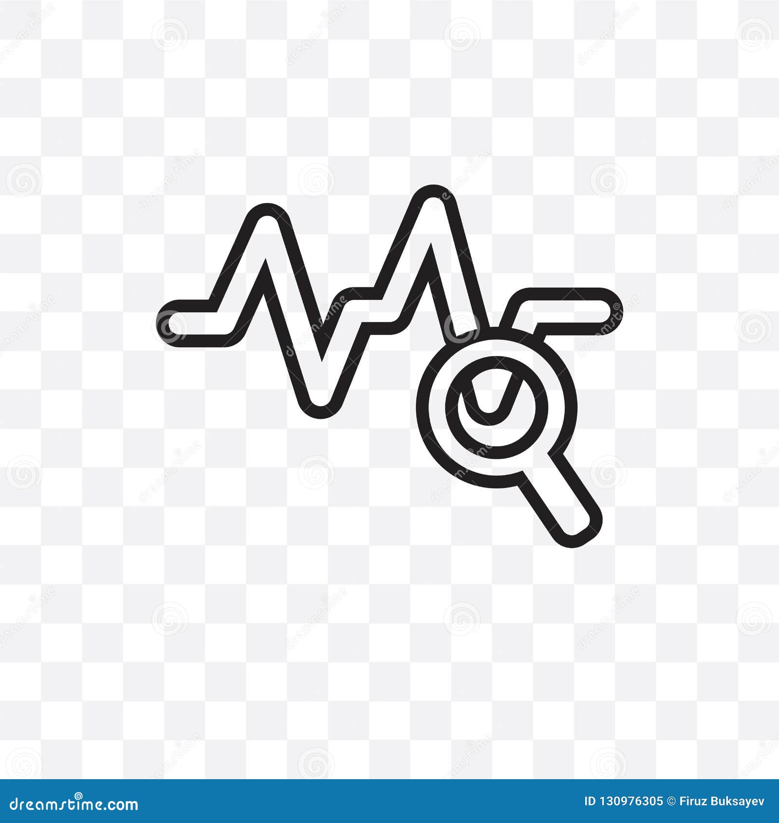 Linear Sine Waves Analysis Icon From Business And Analytics Outline ...