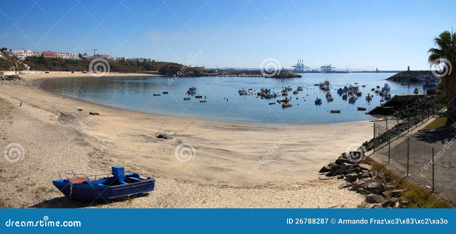 Sines beach and bay stock image. Image of sand, sines - 26788287