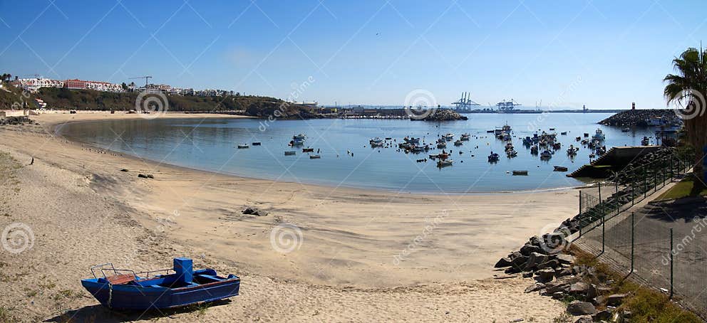 Sines beach and bay stock image. Image of sand, sines - 26788287