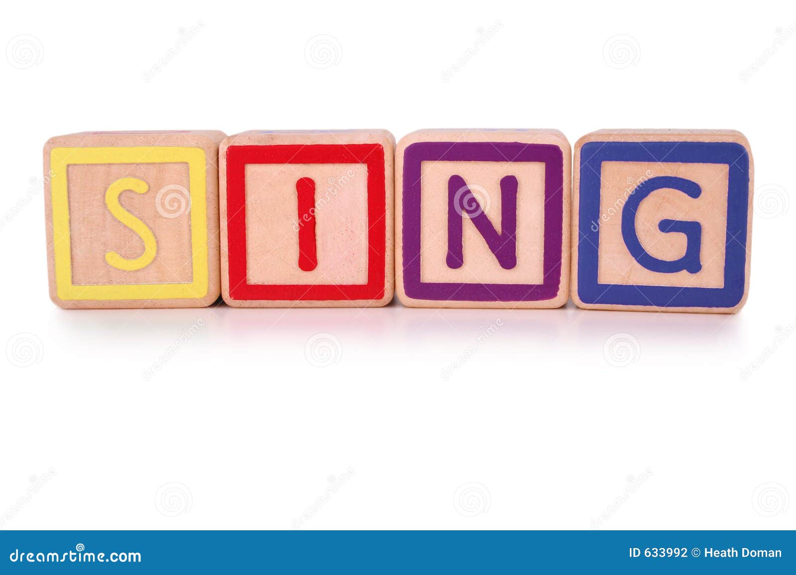 Sing blocks stock photo. Image of teach, student, preschool - 633992
