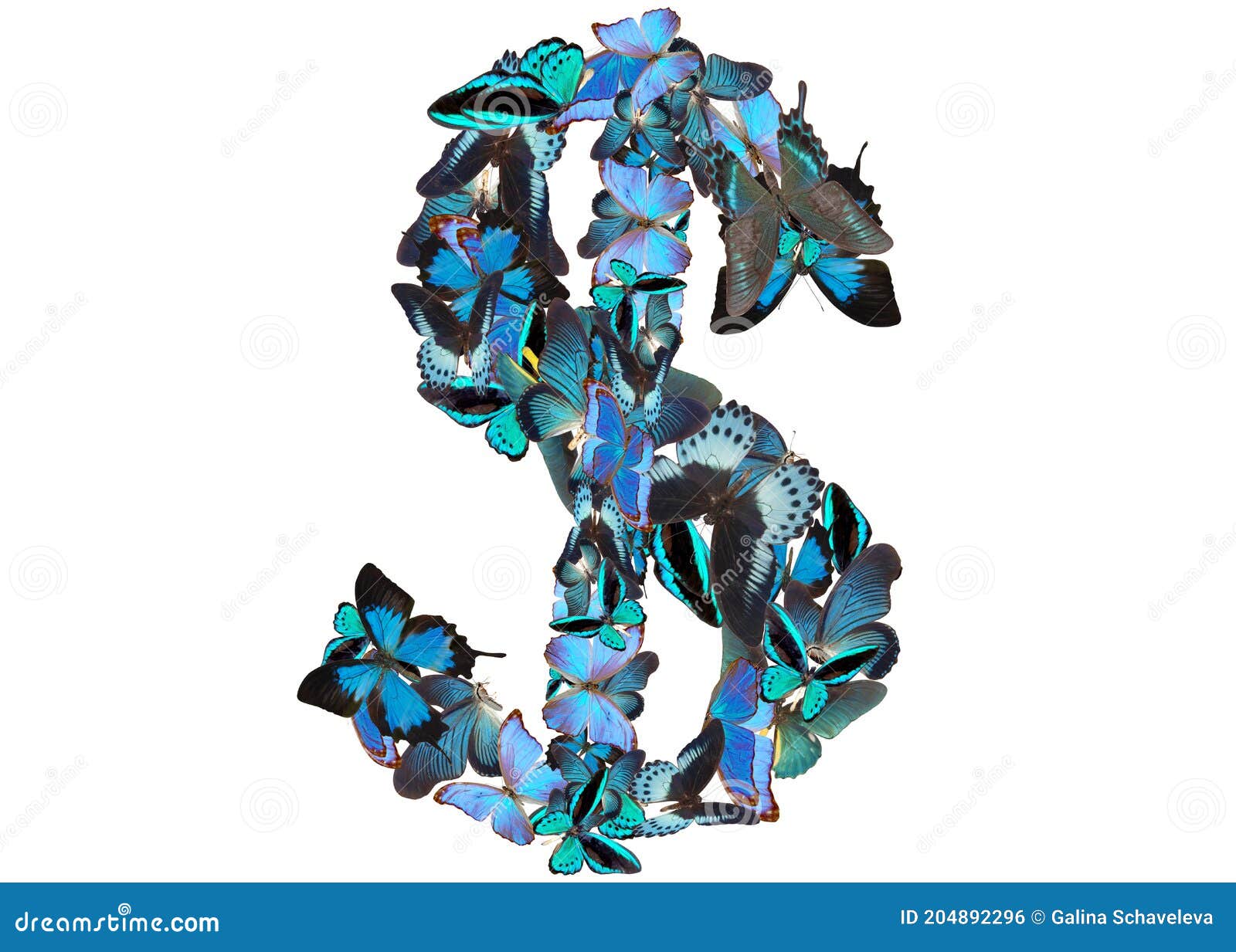 Sing of blue butterfly 2 stock illustration. Illustration of butterfly ...