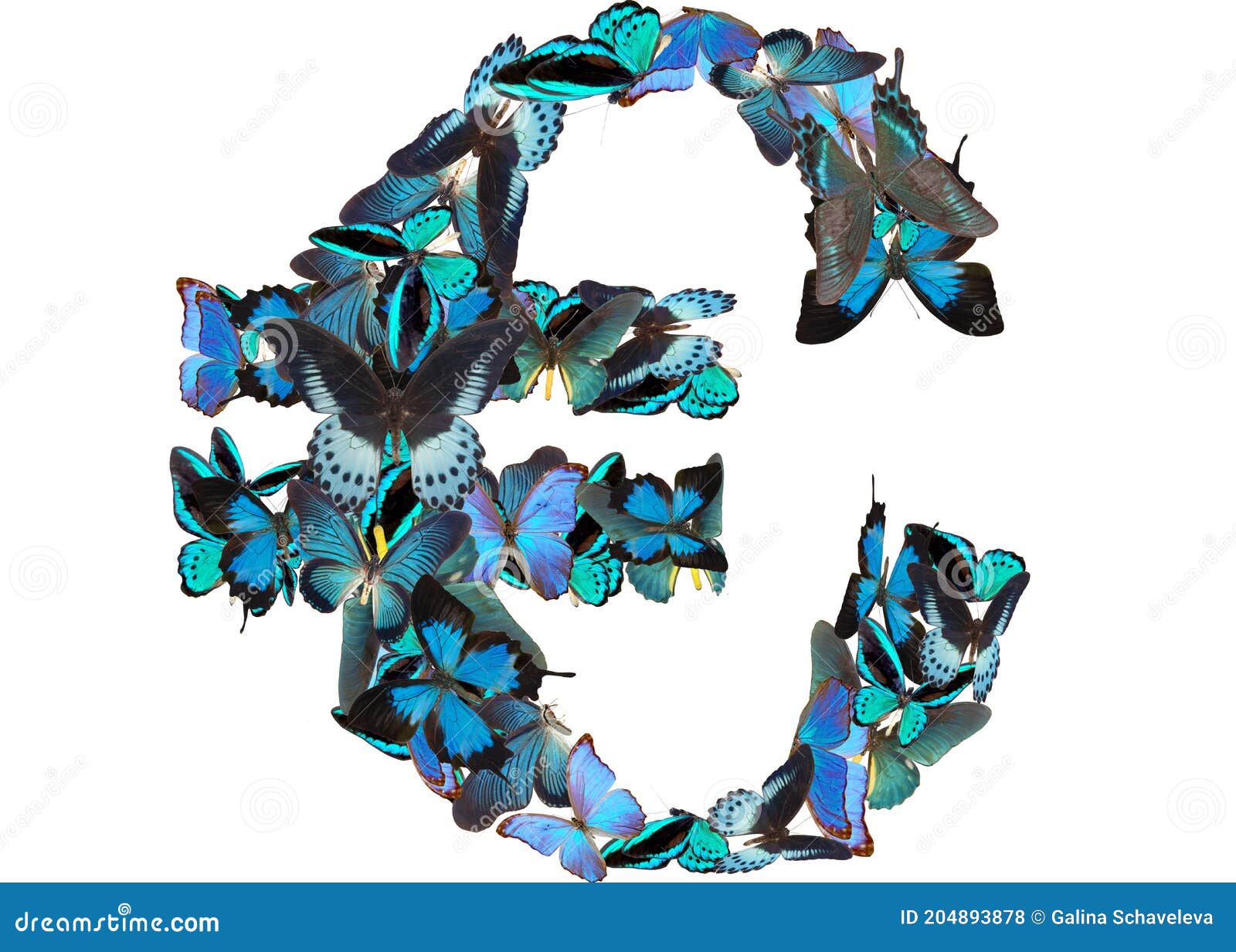 Sing of blue butterfly 3 stock illustration. Illustration of pattern ...