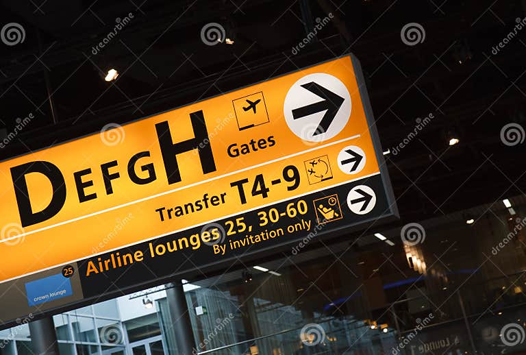 Sing board at airport 1 stock photo. Image of board, baggage - 13234032