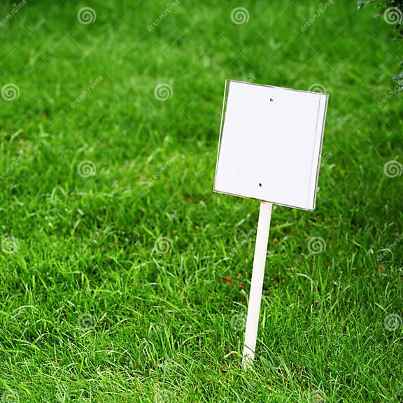 Sing board on grass stock photo. Image of board, plate - 34848844