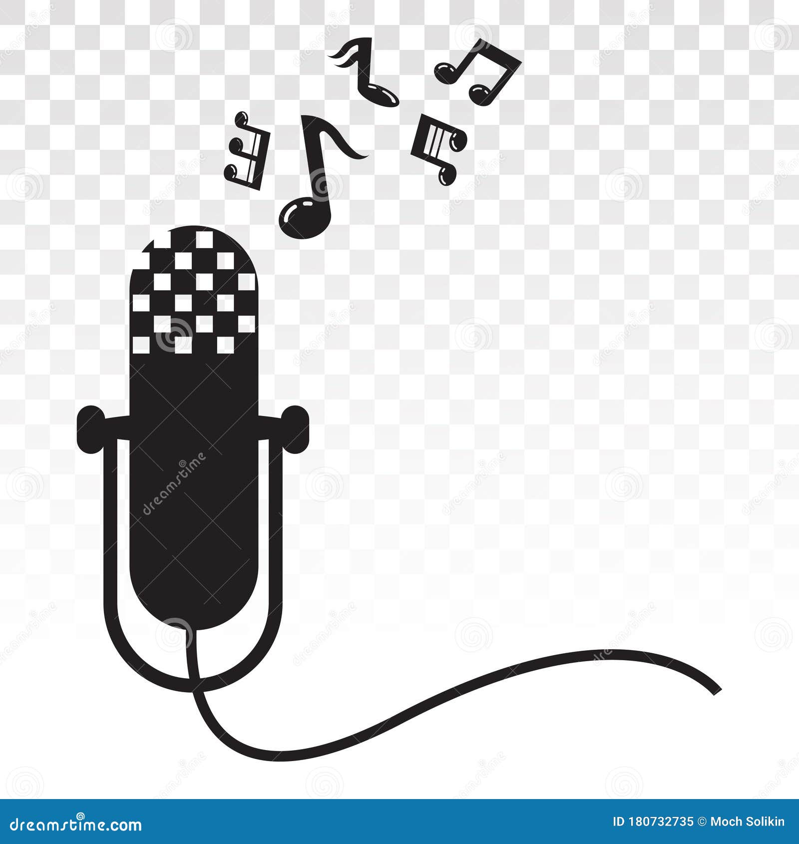 Musical Scale Symbol Or Musical Notes On A Transparent Background ...