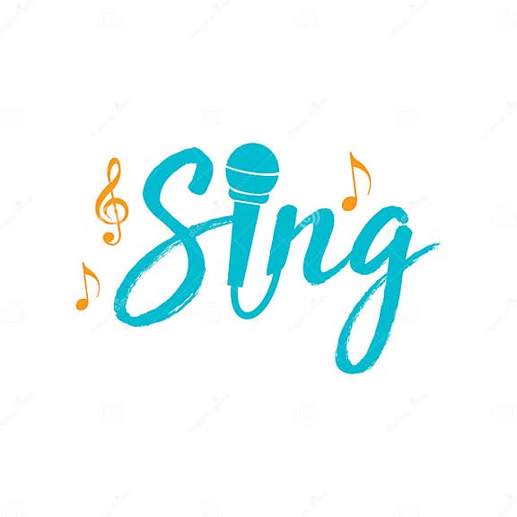 Sing Logo , Karaoke Logo Vector Stock Illustration - Illustration of ...