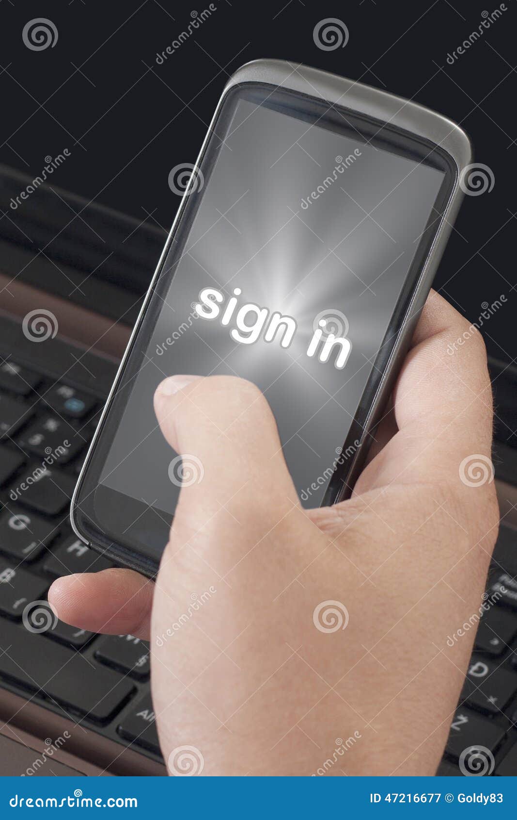 Sing in stock image. Image of laptop, keyboard, businessman - 47216677