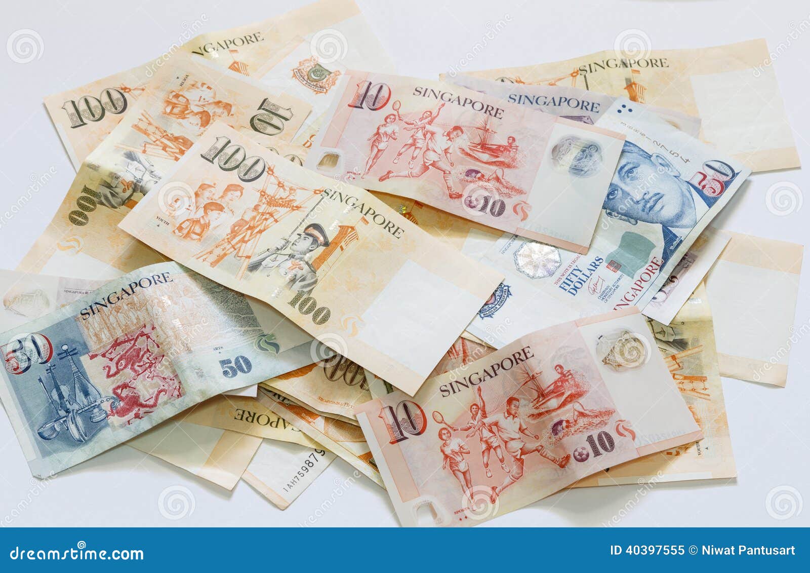 Singapore bank note stock image. Image of investment - 40397555