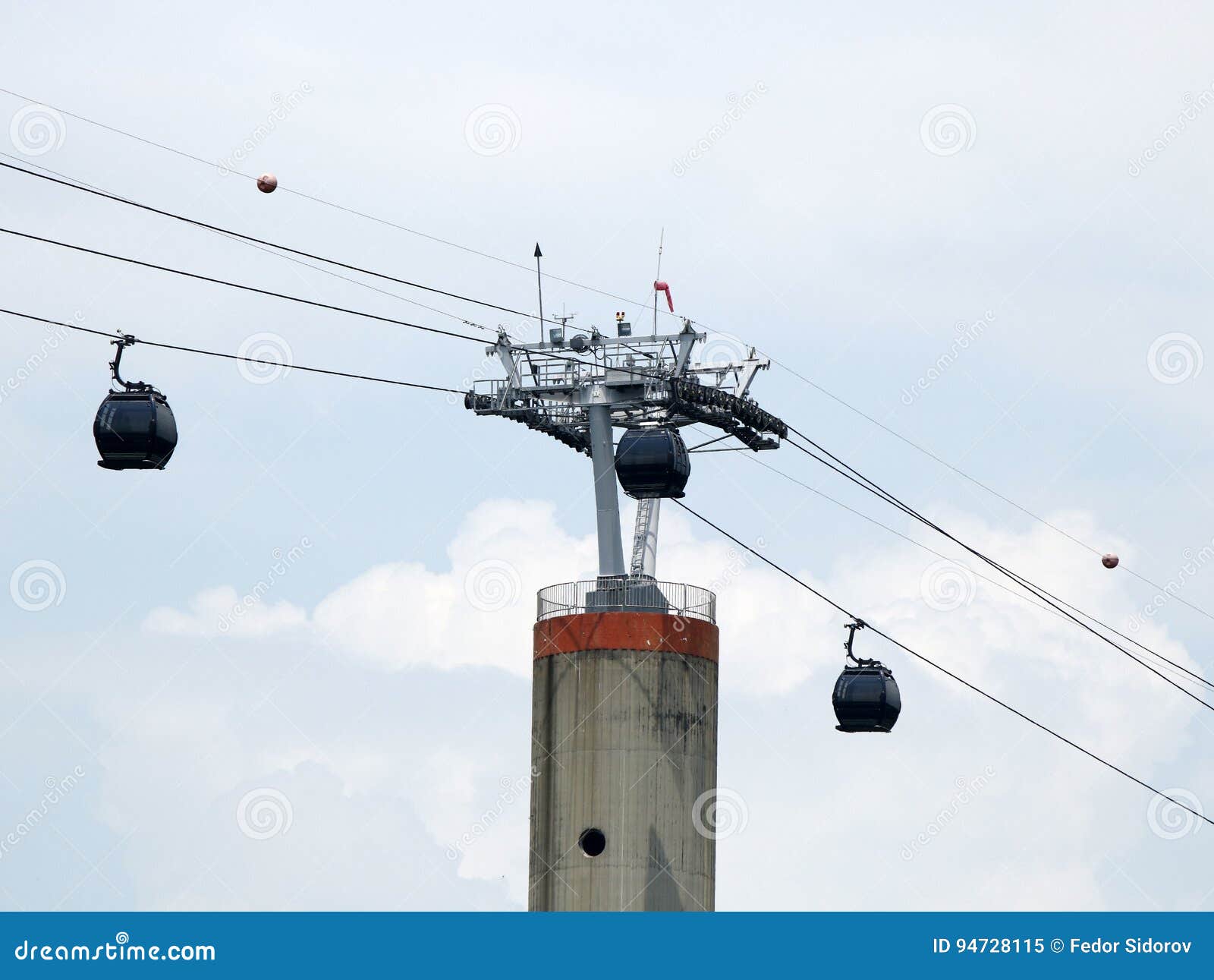 Singapore Cable Way Support Editorial Image - Image of asia ...