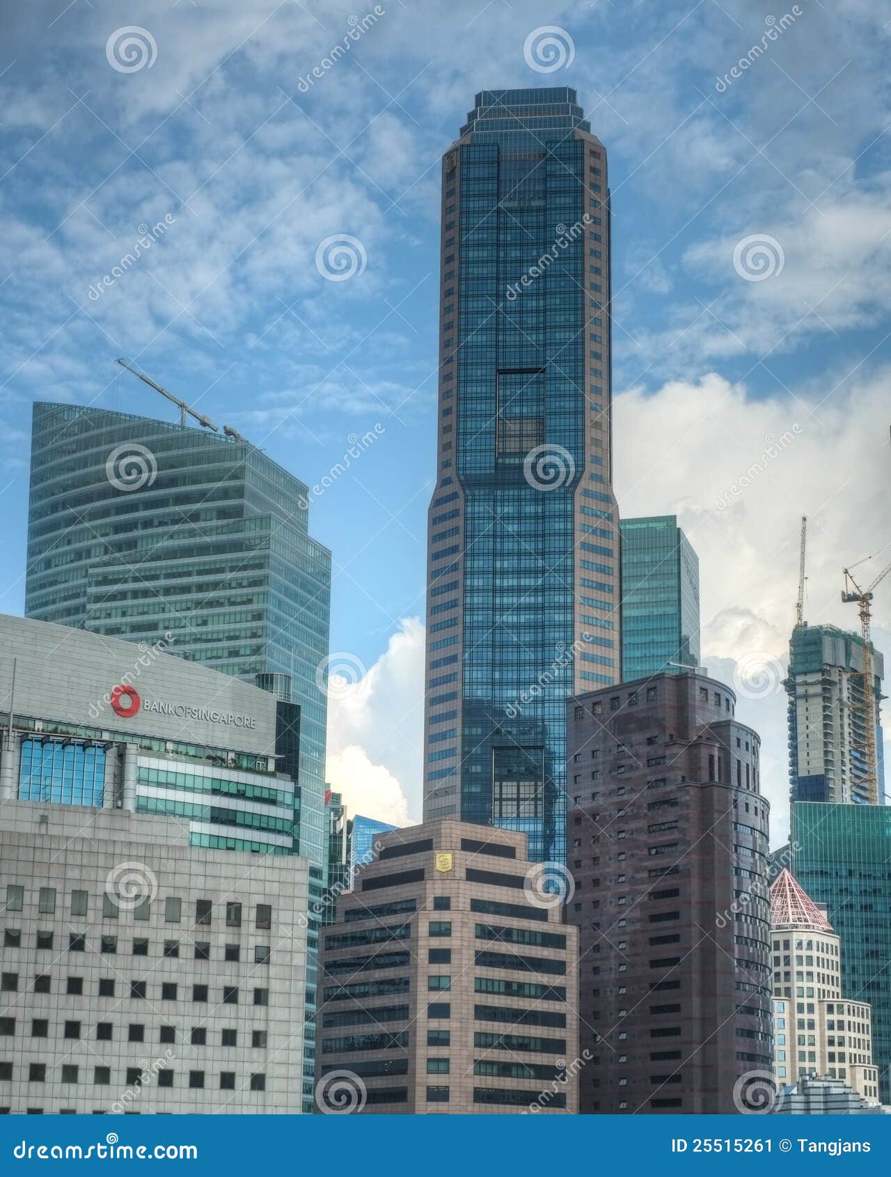 Singapore CBD skyline editorial photo. Image of central - 25515261