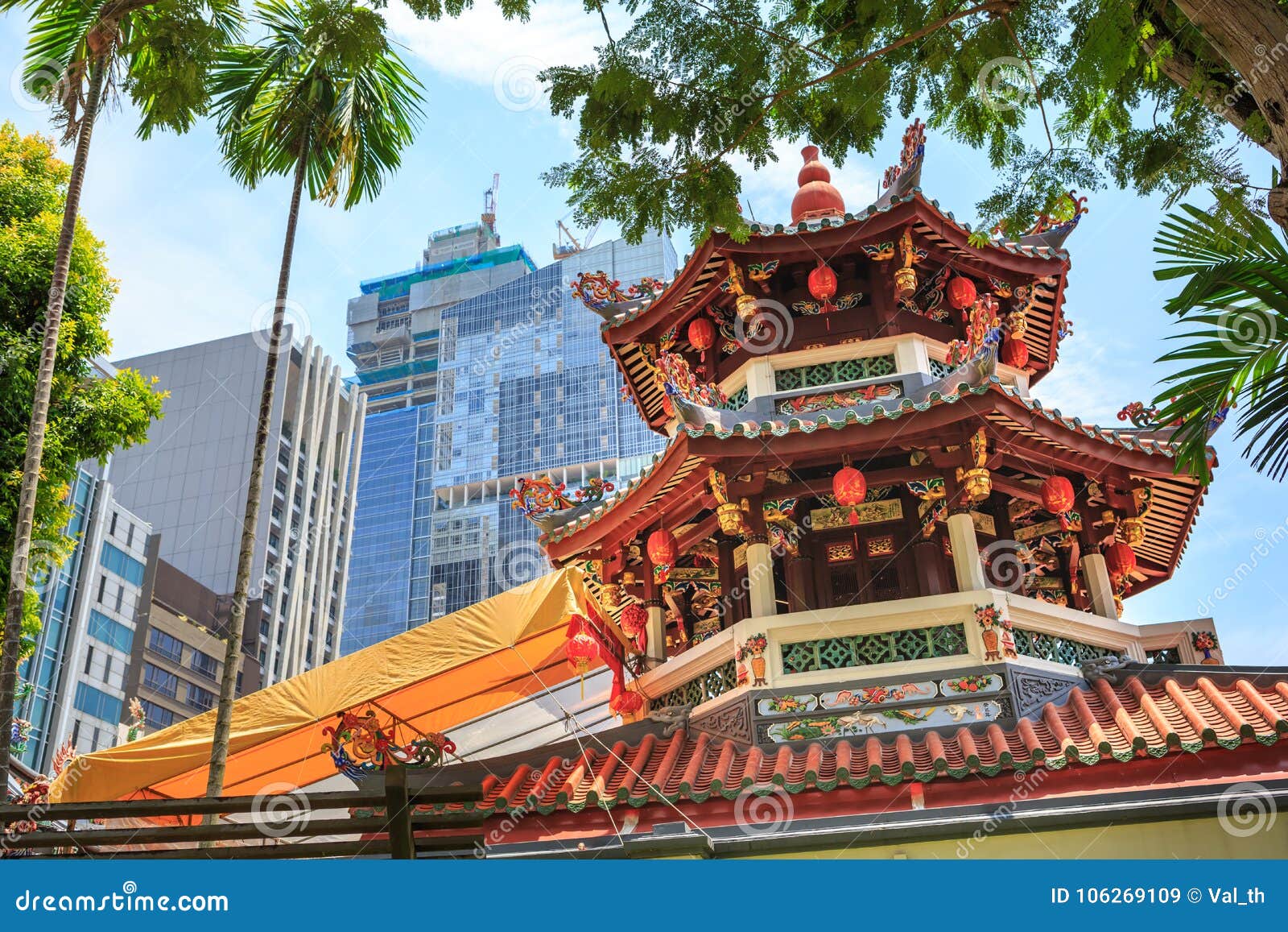 Thian Hock Keng Temple of Singapore Editorial Stock Image - Image of ...