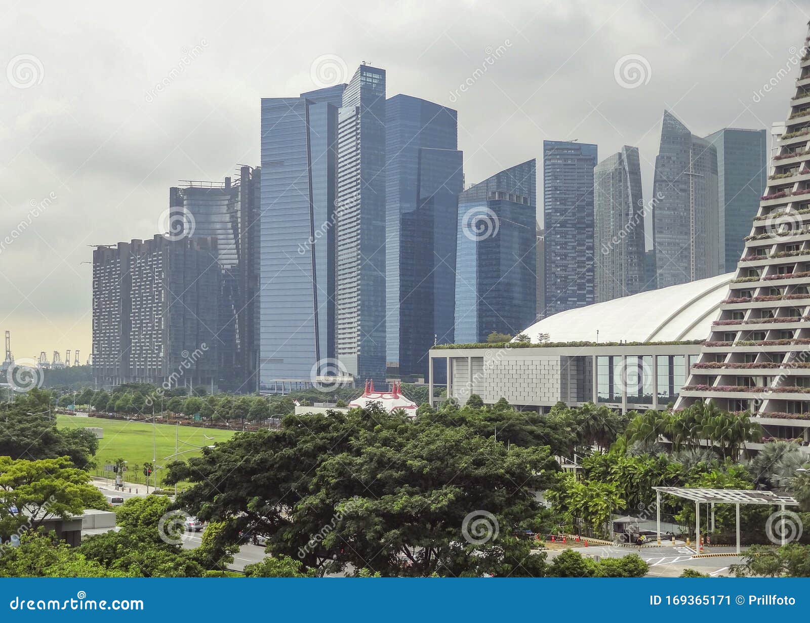 Singapore city view stock image. Image of municipal - 169365171