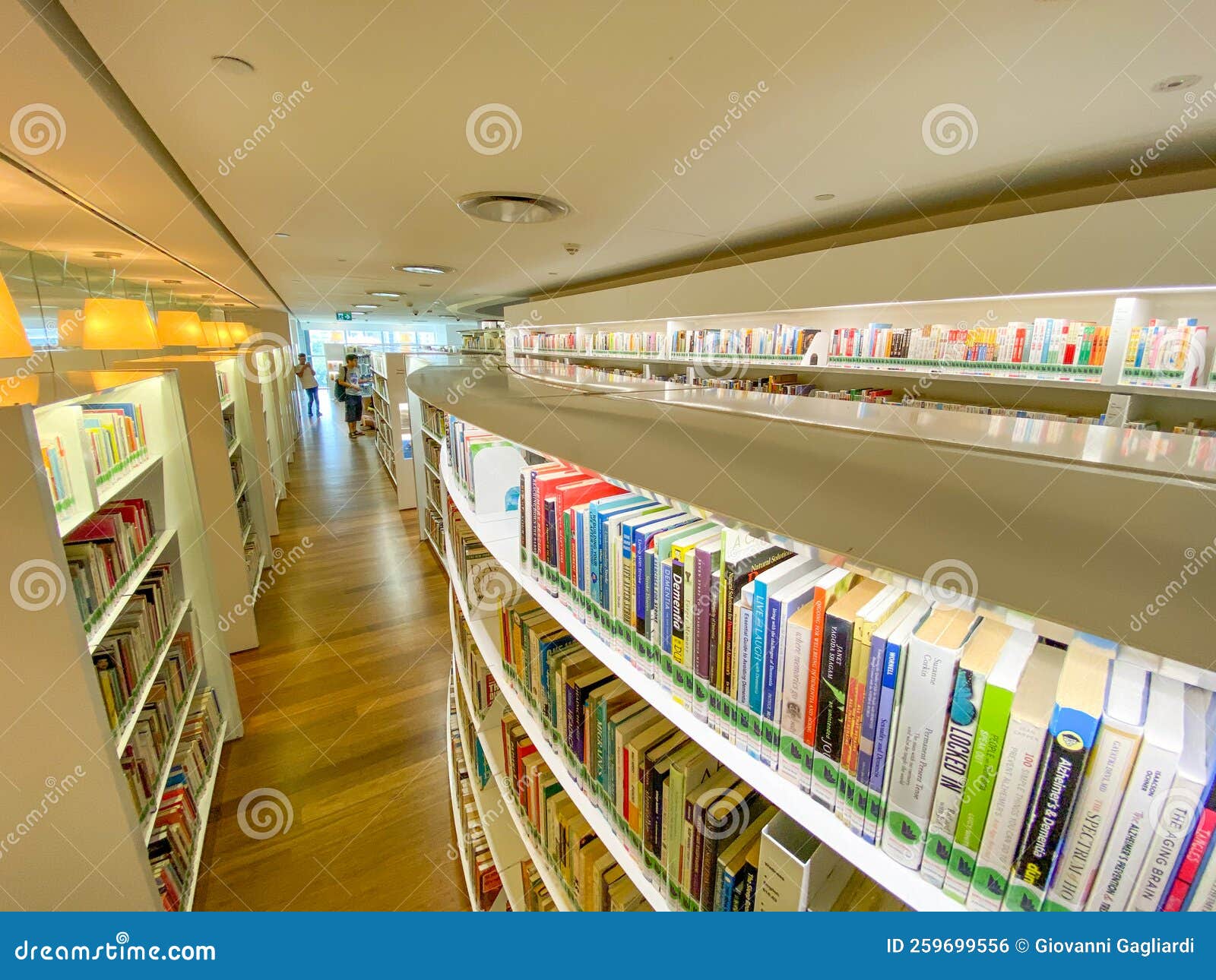 Singapore - December 31, 2019: Modern Interior of the Library Orchard ...