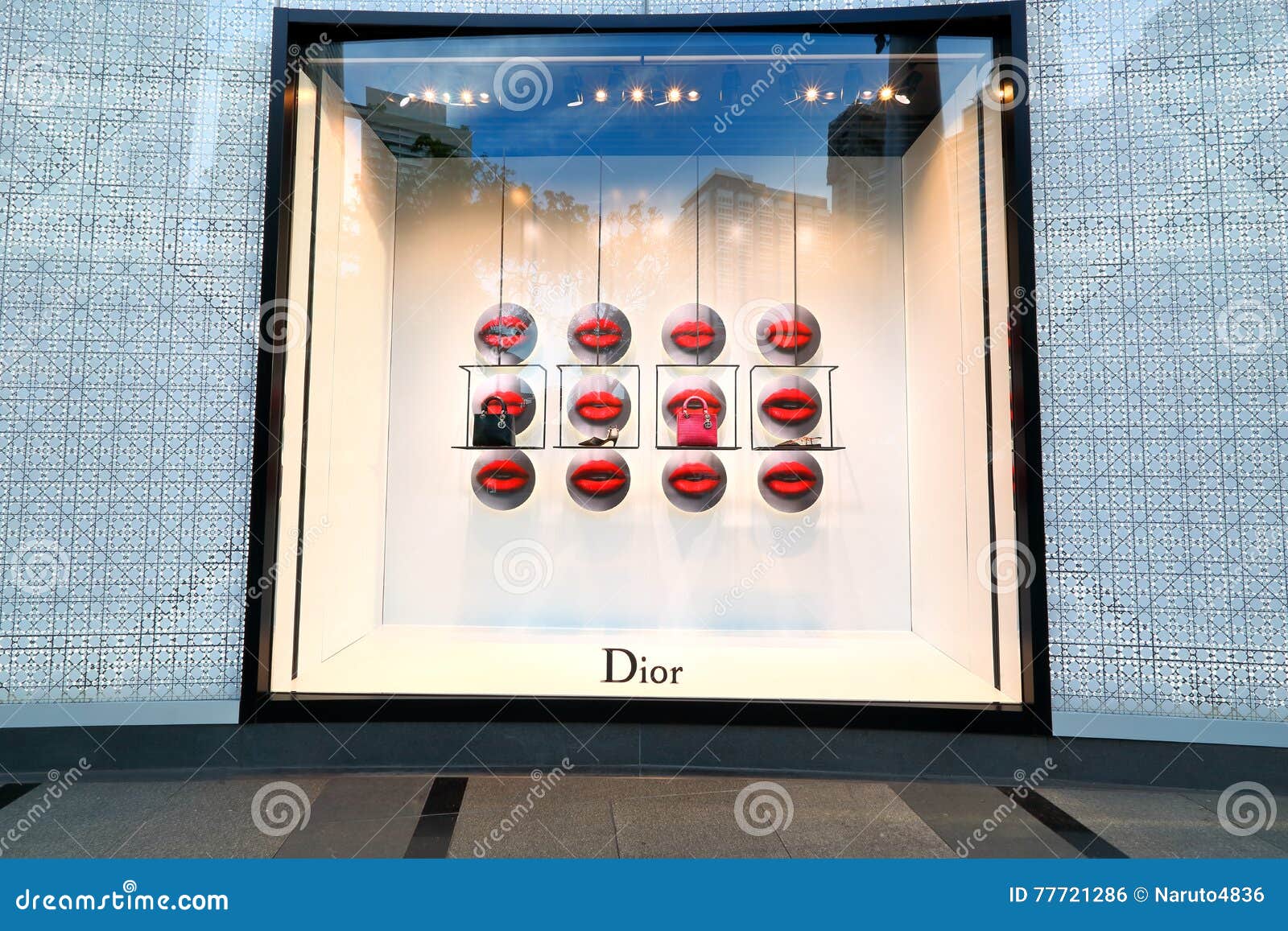 Singapore: Dior editorial photo. Image of display, company - 77721286