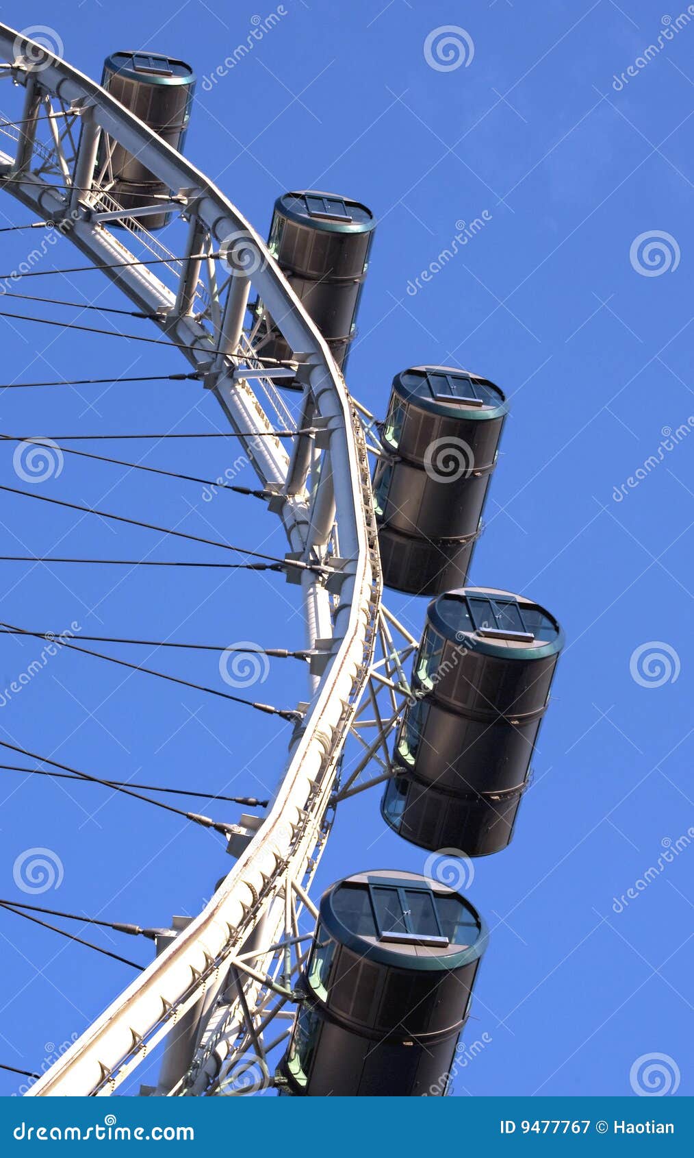 Singapore Flyer Cabin stock image. Image of metal, round - 9477767