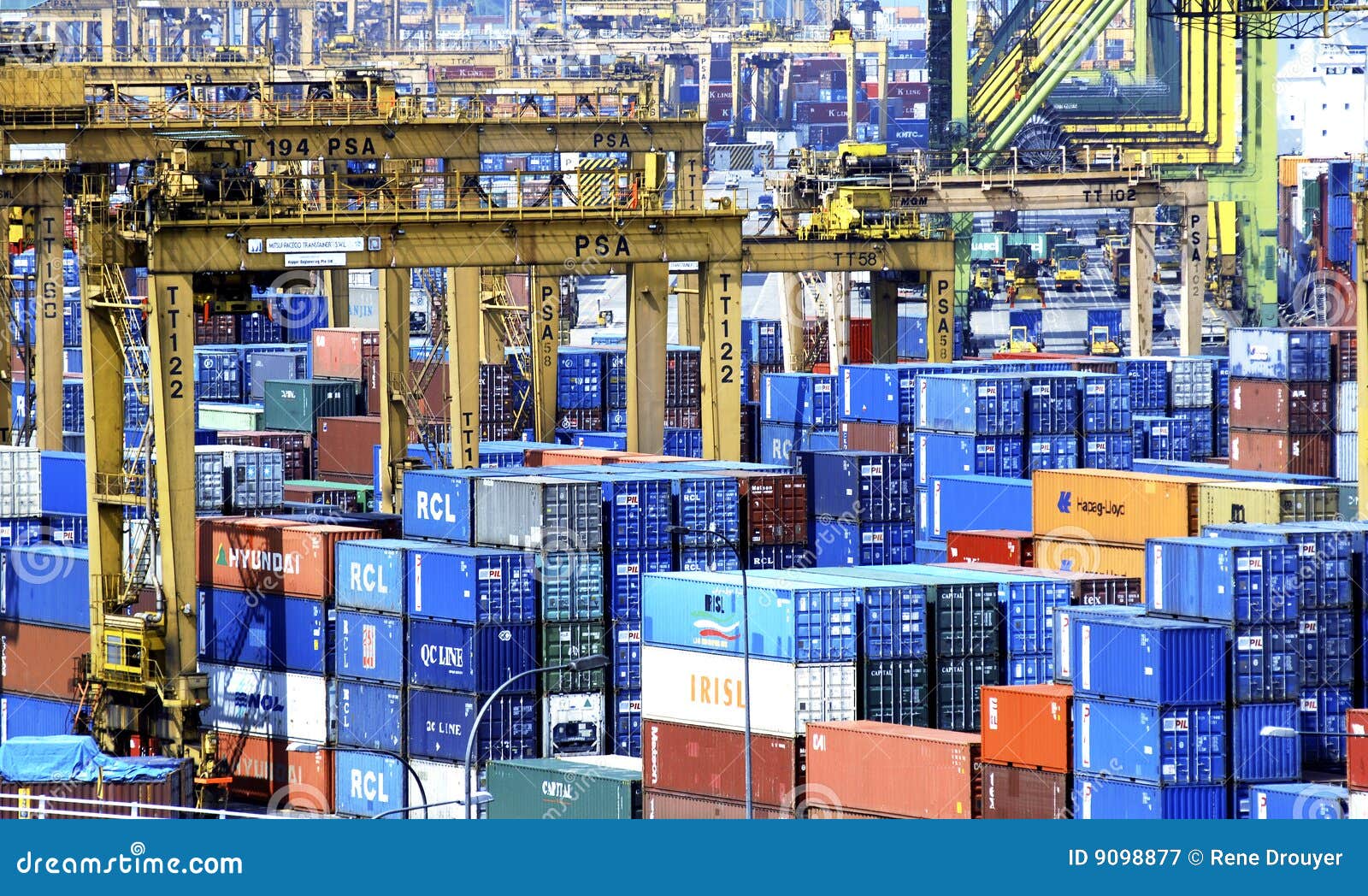 Singapore: Harbor, Containers Editorial Photography - Image of city ...