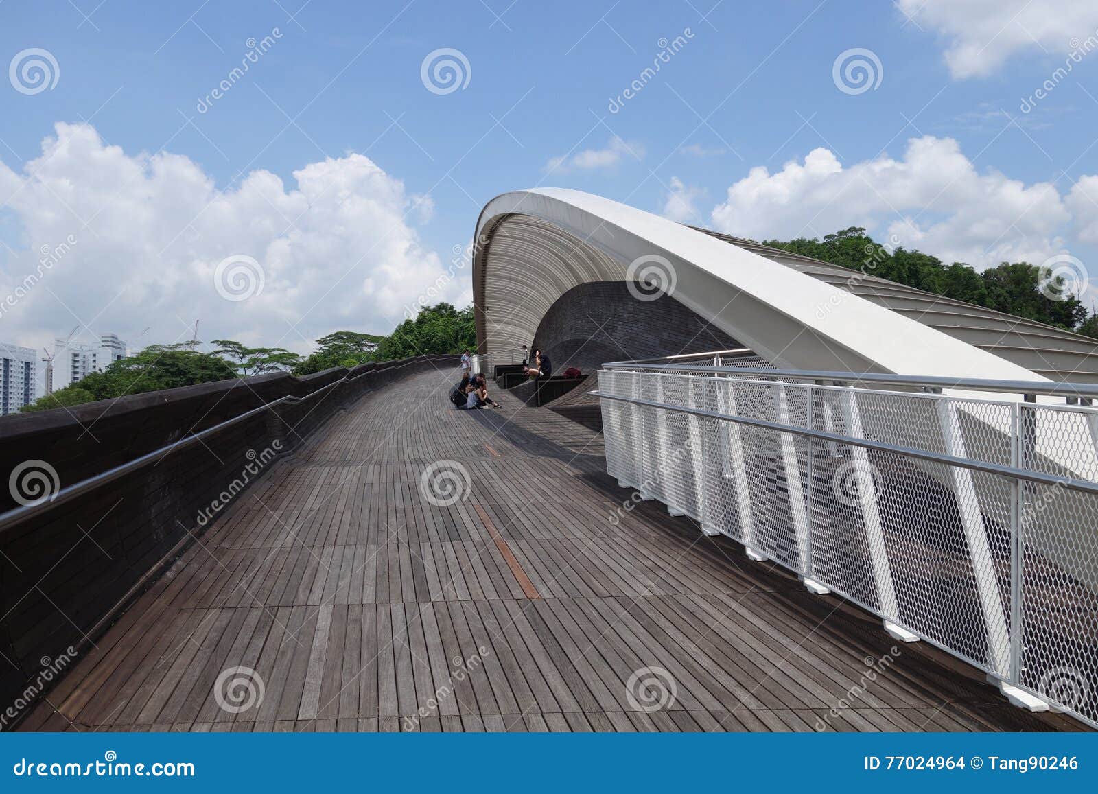 Singapore Henderson Wave Bridge Editorial Stock Image - Image of metal ...
