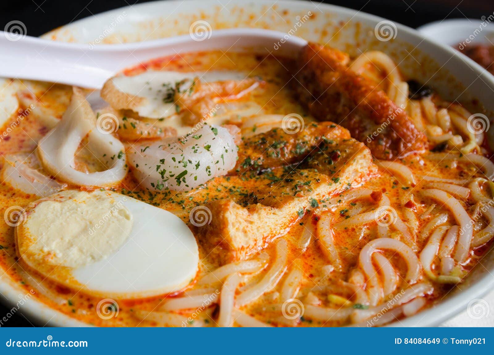 Singapore Laksa stock image. Image of nature, eating - 84084649