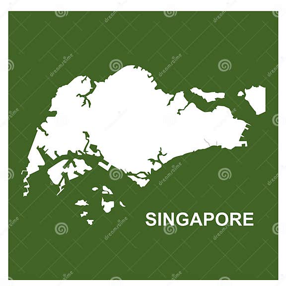 Singapore map icon stock vector. Illustration of silhouette - 292566518