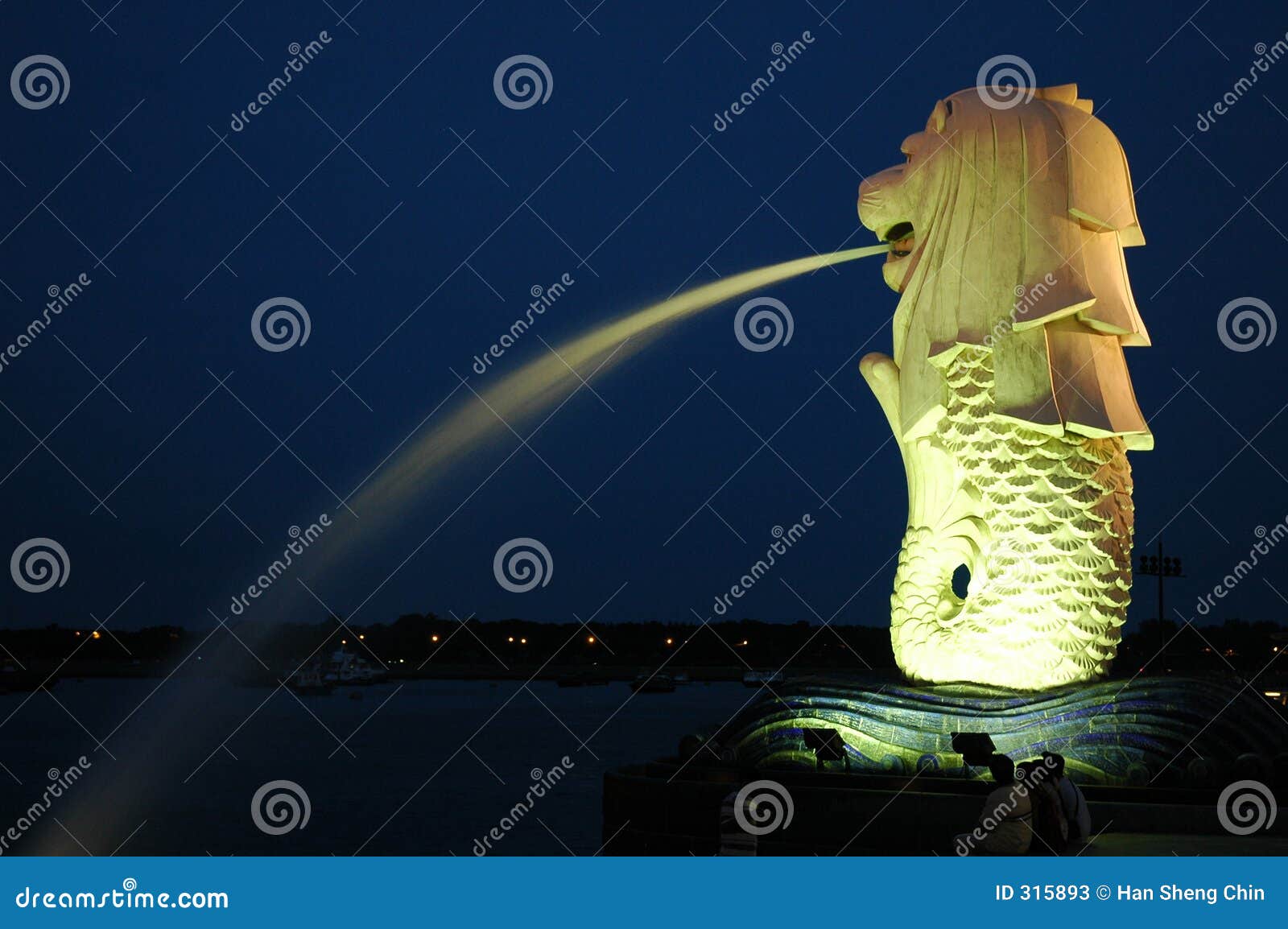 Singapore Merlion editorial stock photo. Image of city - 315893