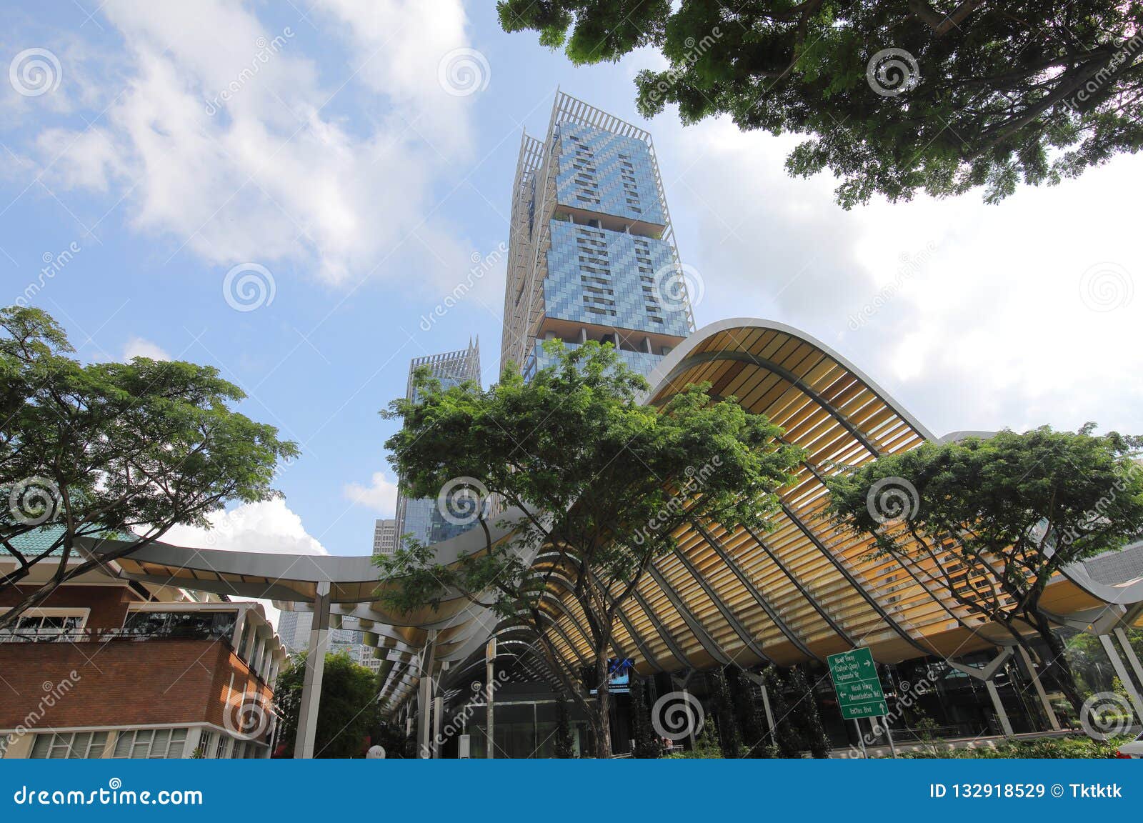 Singapore MRT Station Downtown Cityscape Editorial Stock Image - Image ...