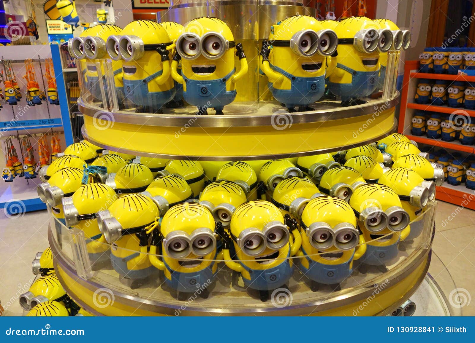 SINGAPORE - 14 October 2018 : Minion Shape Plastic Container at ...