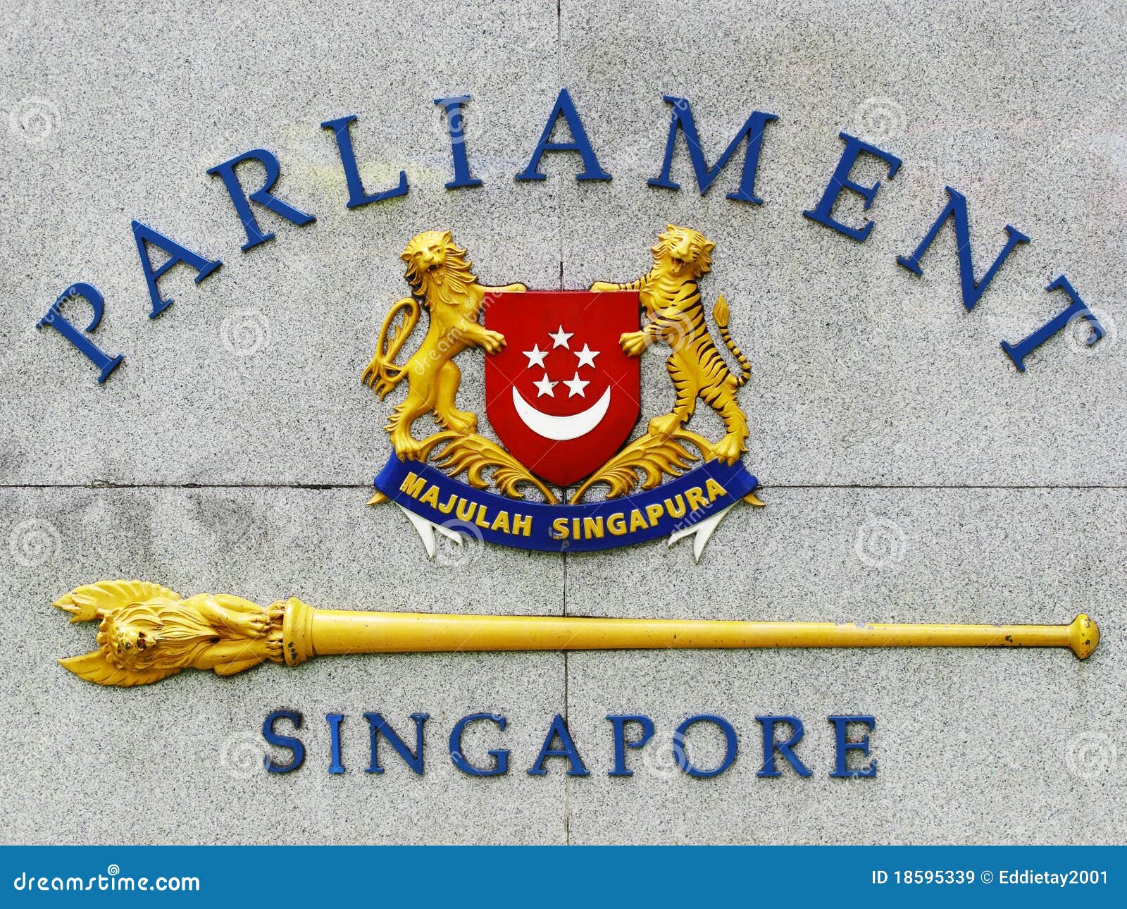 Singapore Parliament Emblem Editorial Stock Image - Image: 18595339