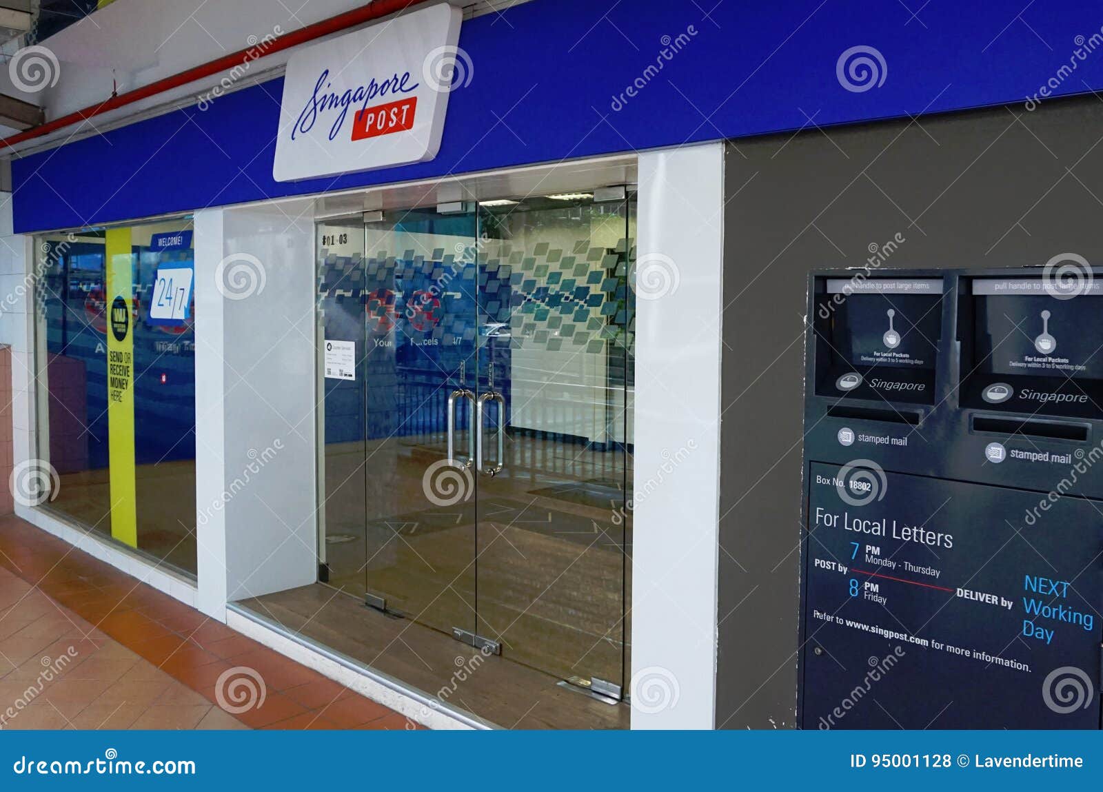 Singapore Post Office editorial stock photo. Image of private - 95001128